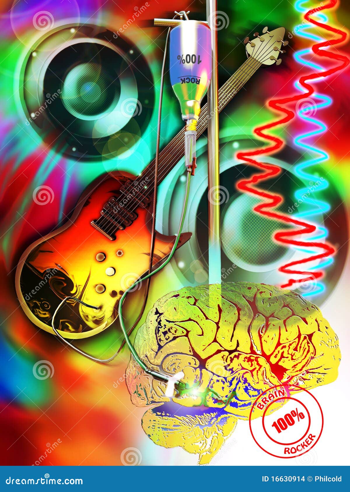 Rock brain stock illustration. Illustration of serum - 16630914