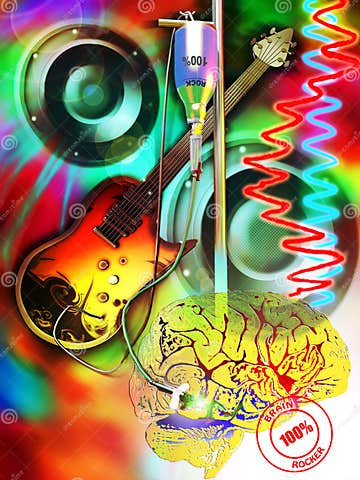 Rock brain stock illustration. Illustration of serum - 16630914