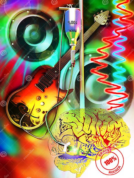Rock brain stock illustration. Illustration of serum - 16630914