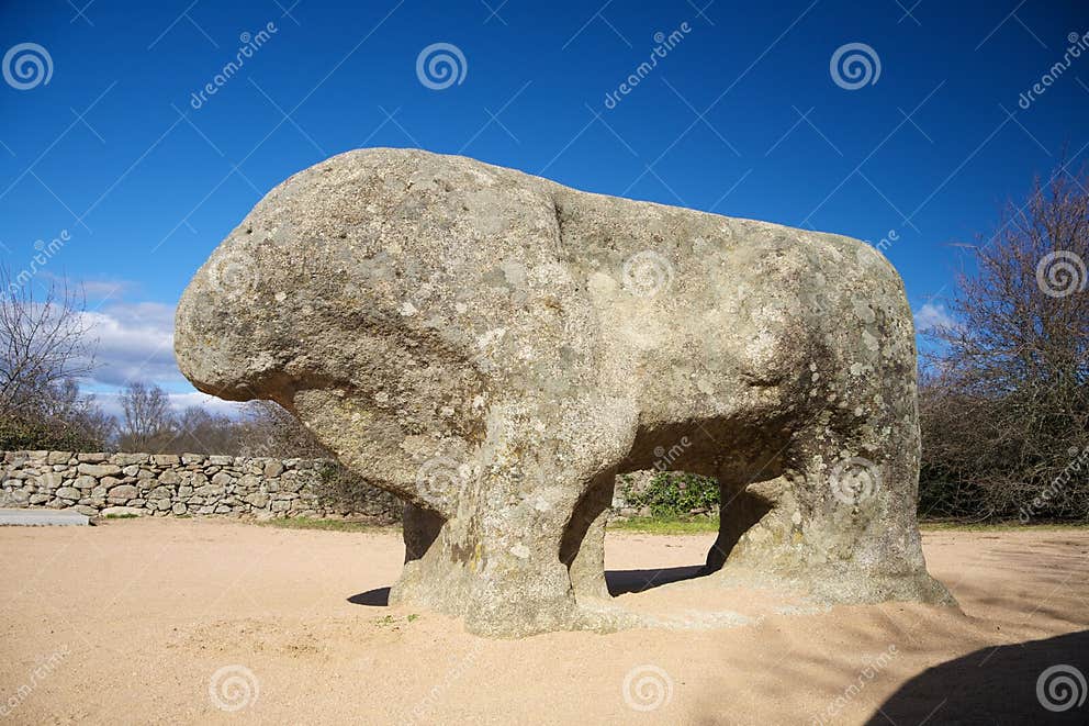 Rock bull side stock photo. Image of avila, object, guisando - 20671104