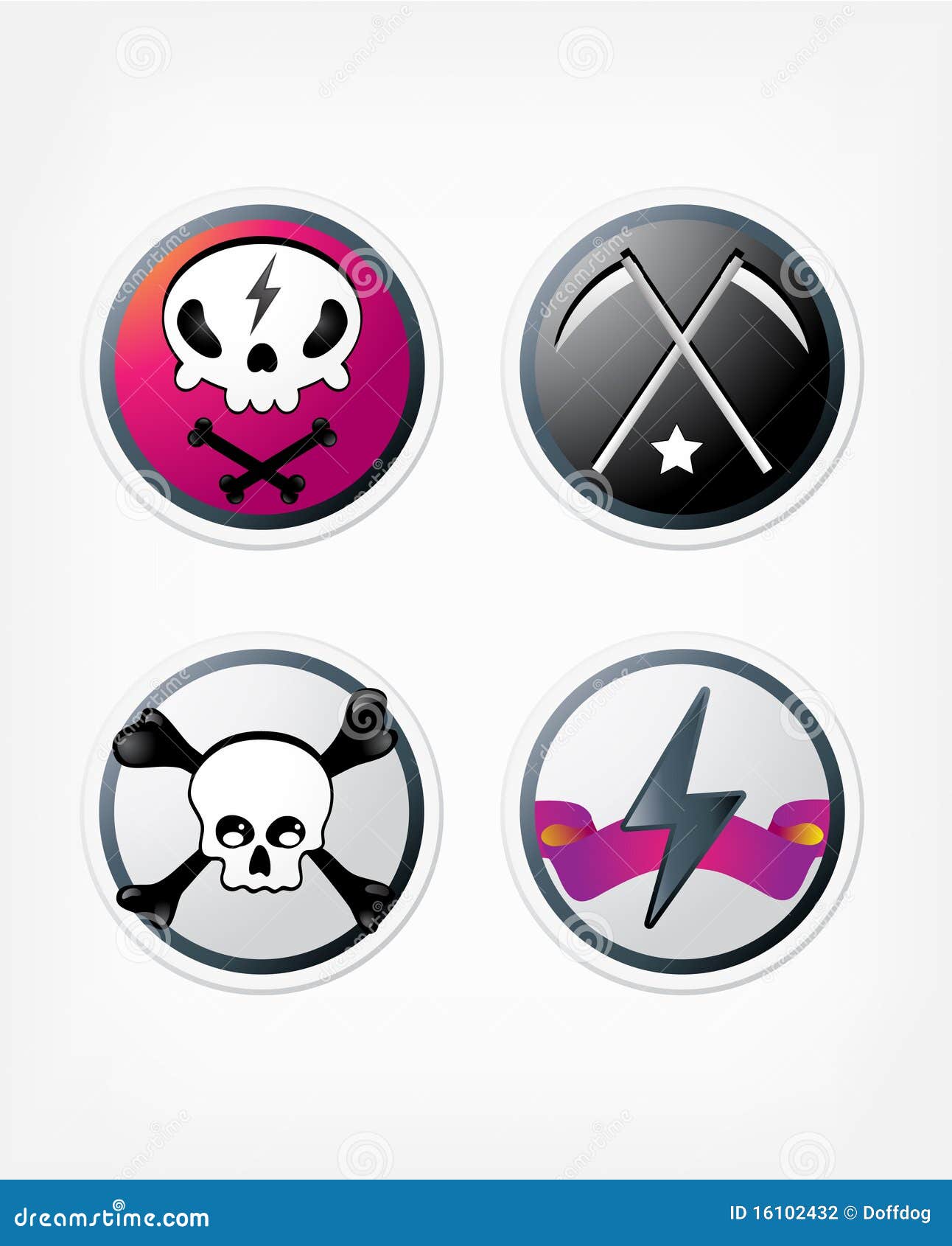 Rock buttons stock vector. Illustration of button, message - 16102432