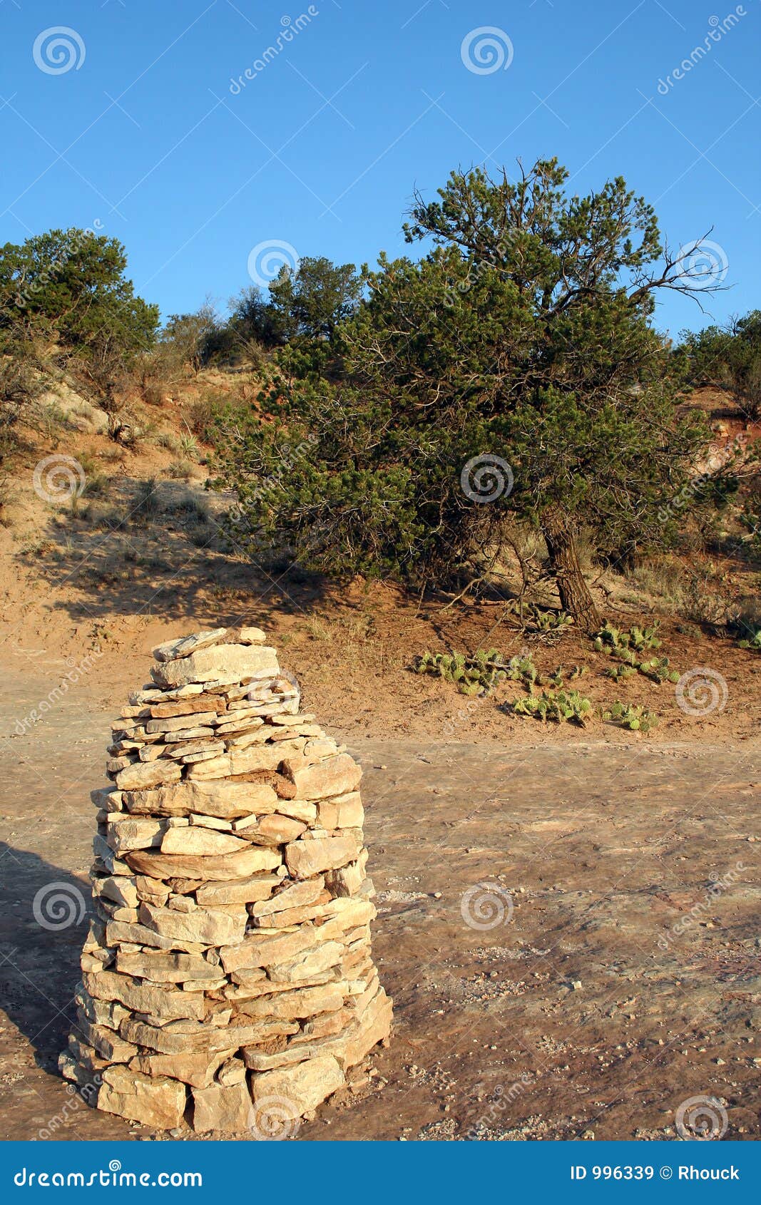 Rock Cairn stock image. Image of erect, hike, desert, follow - 996339