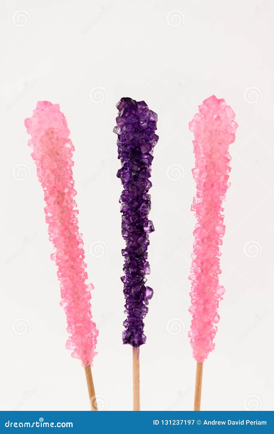 Rock Candy Sugar Crystal Sticks Stock Image - Image of bright, amber ...