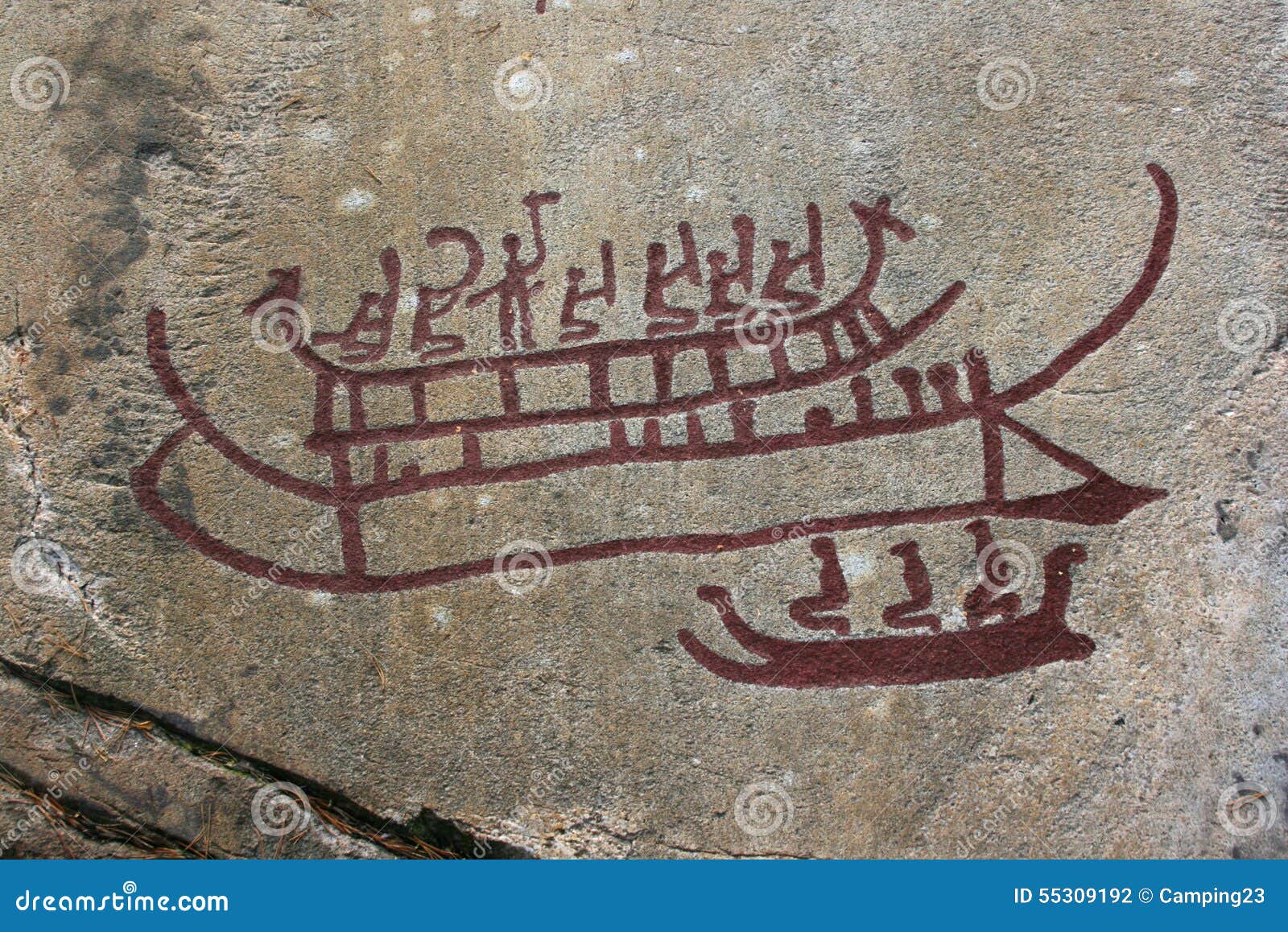 Rock Carvings in Tanum. stock photo. Image of engravings - 55309192
