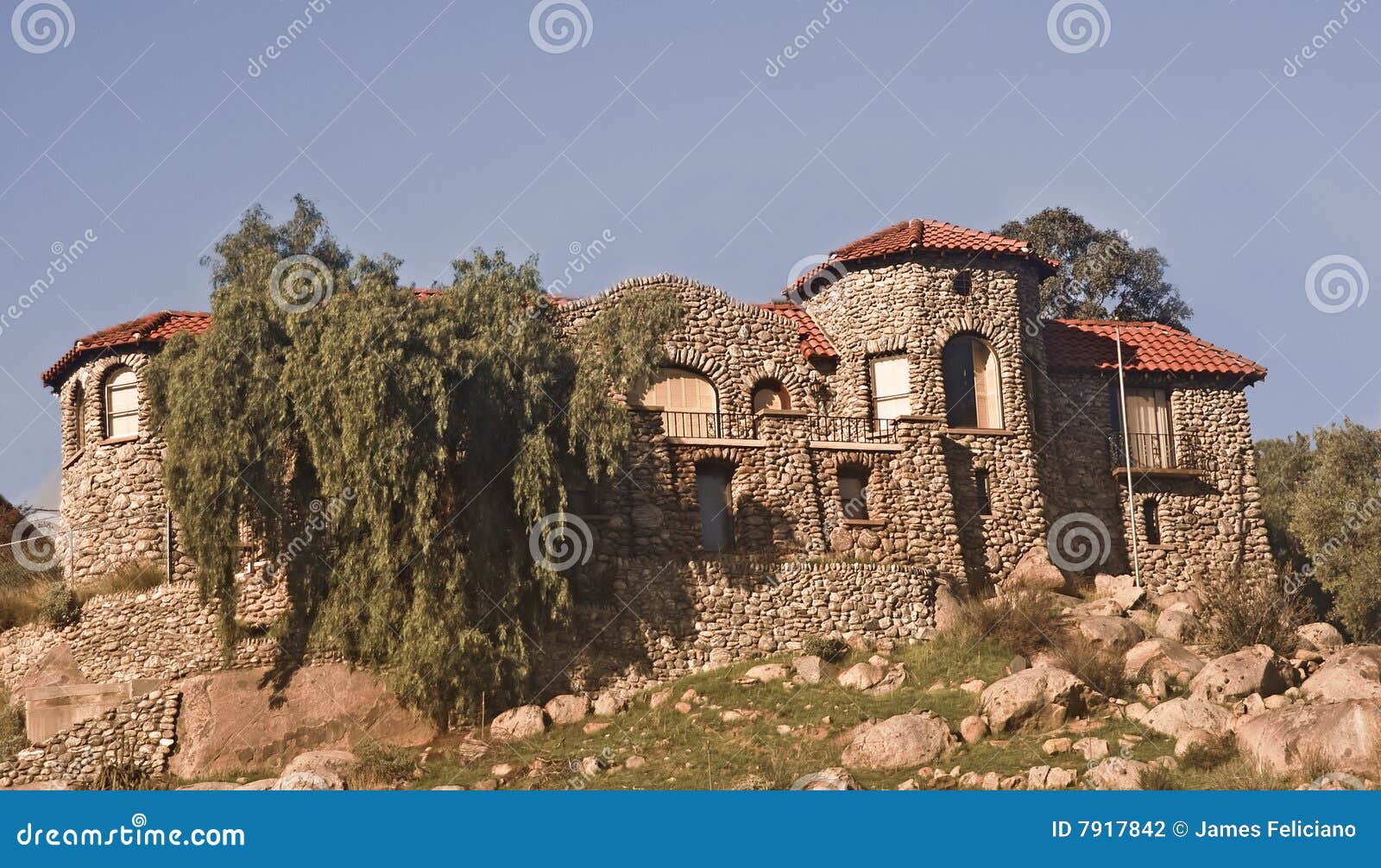 Rock Castle House stock photo. Image of house, hillside - 7917842