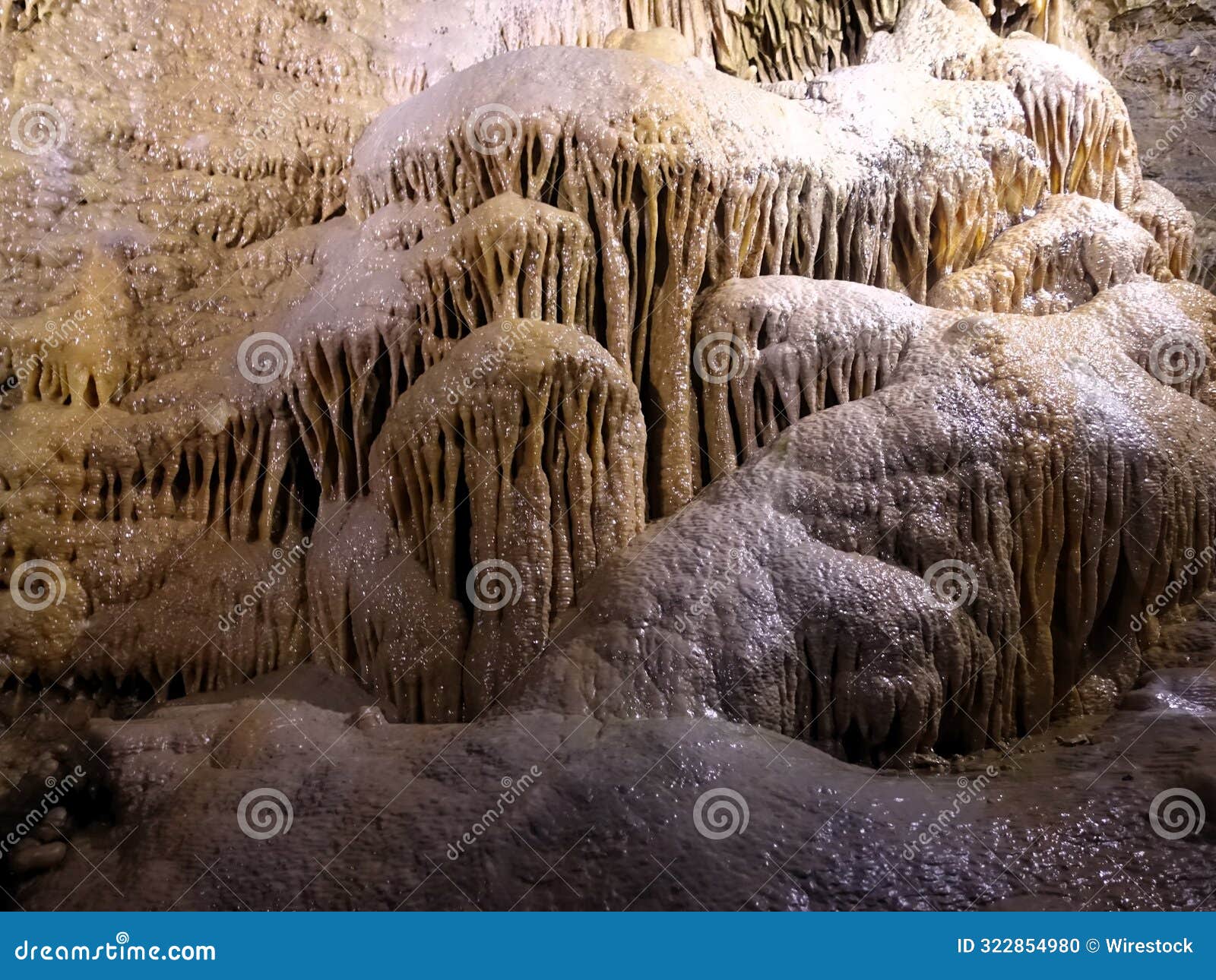 Rock Cave with Sharp Salt Formations Stock Photo - Image of chilly ...