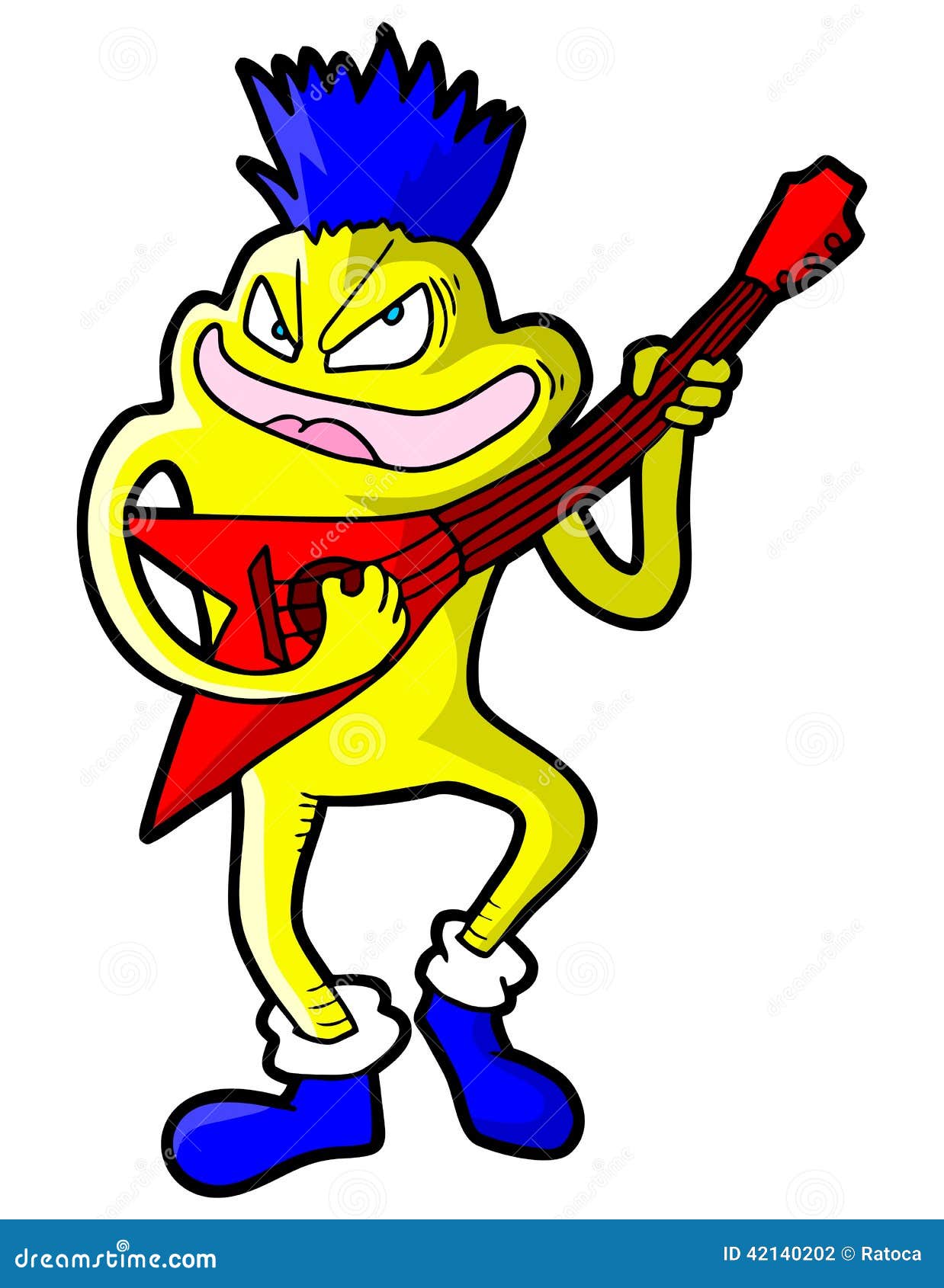 Rock character stock vector. Illustration of subversive - 42140202