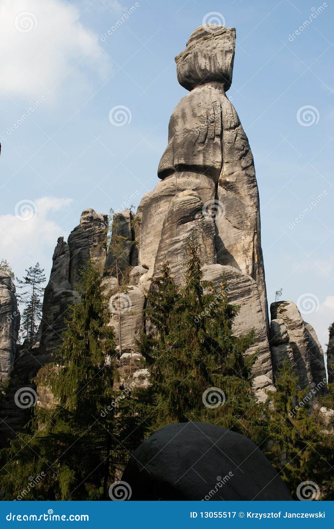 Rock City, Aderspach Rocks in the Czech Republic. Stock Image - Image ...