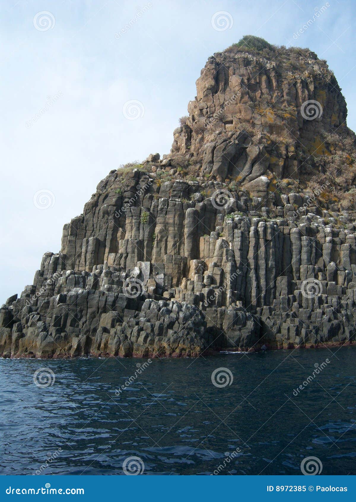 Rock cliff stock image. Image of historical, reef, faraglioni - 8972385