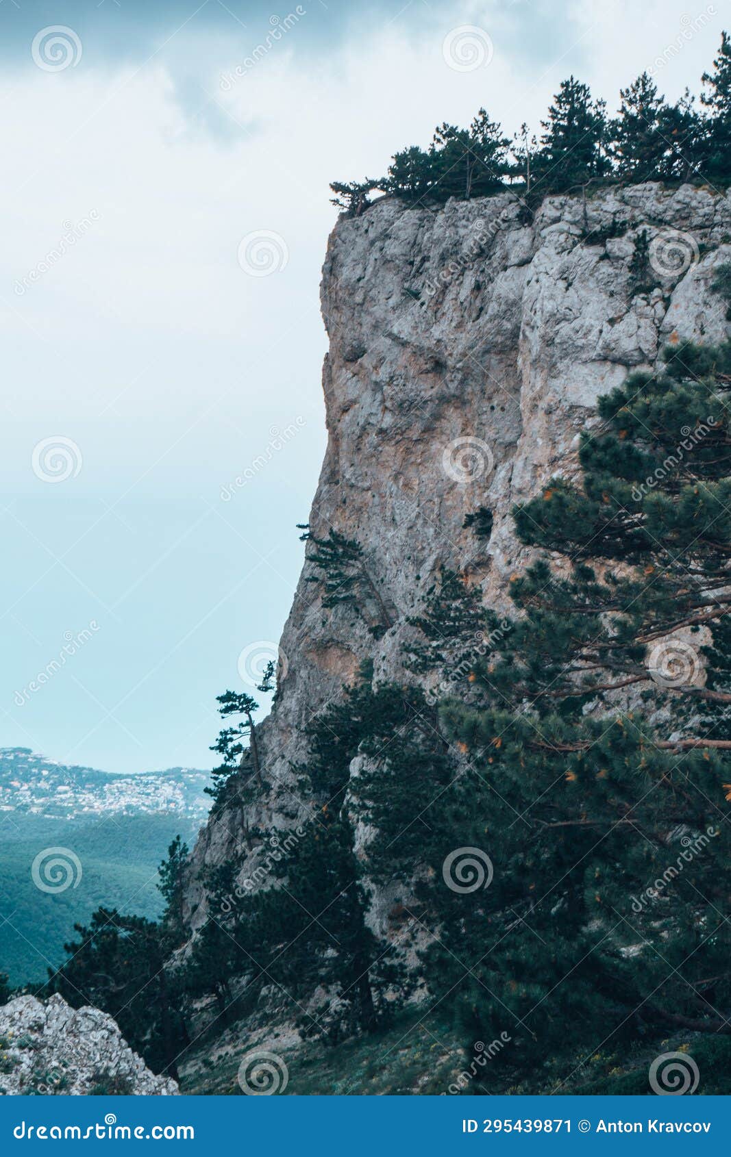 Rock Cliff Background with Clipping Path Stock Image - Image of view ...