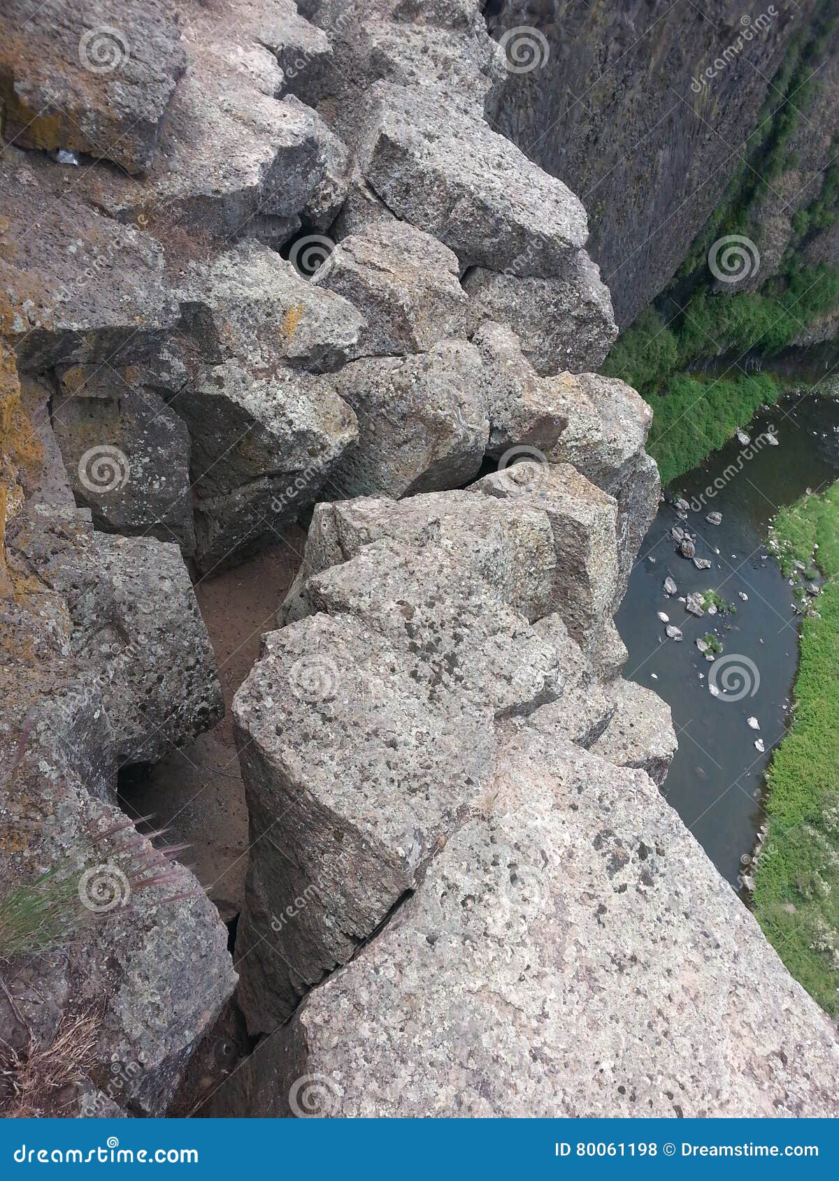 Rock cliff stock photo. Image of summer, cliff, green - 80061198