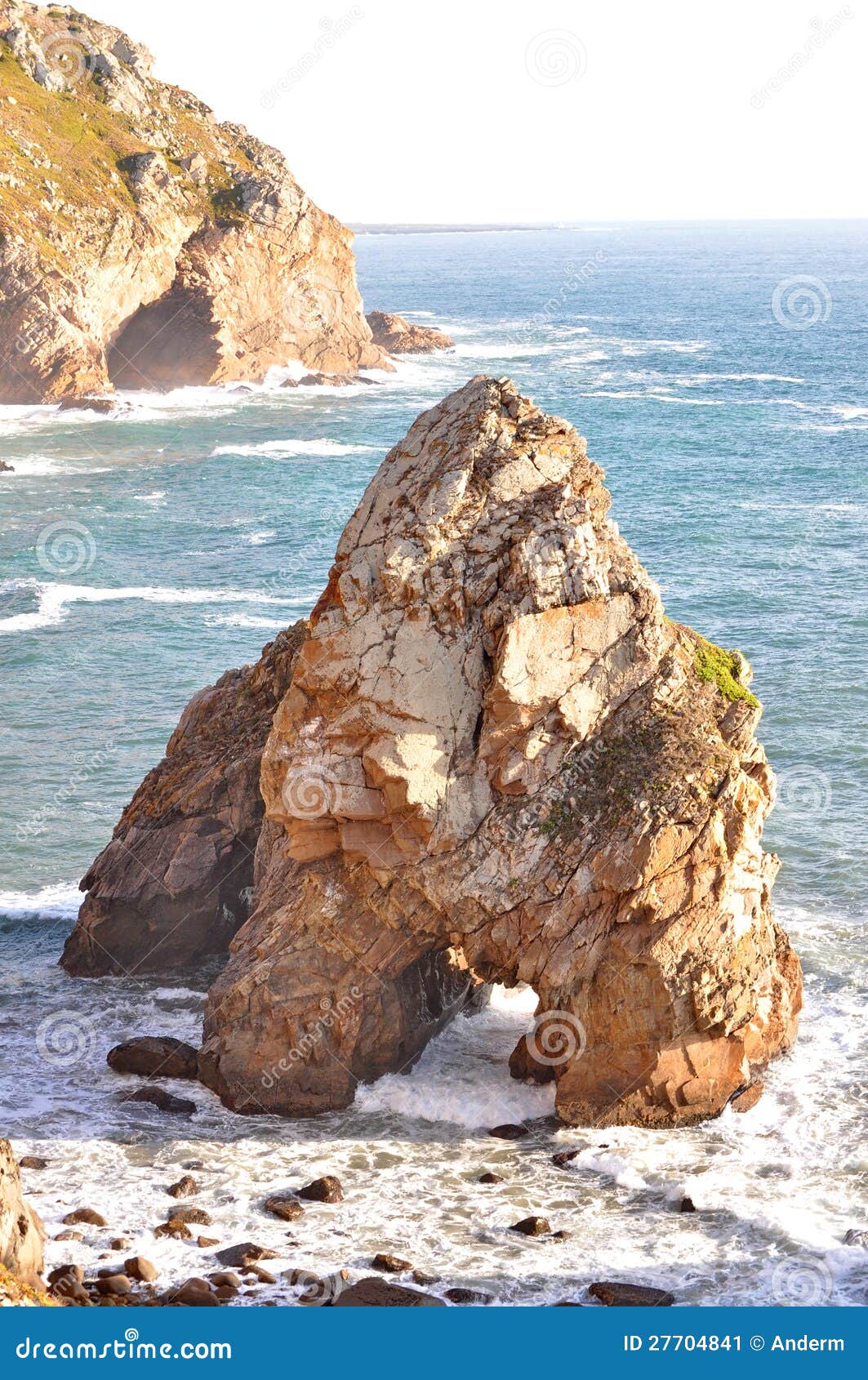 Rock cliffs by the sea stock image. Image of colorful - 27704841