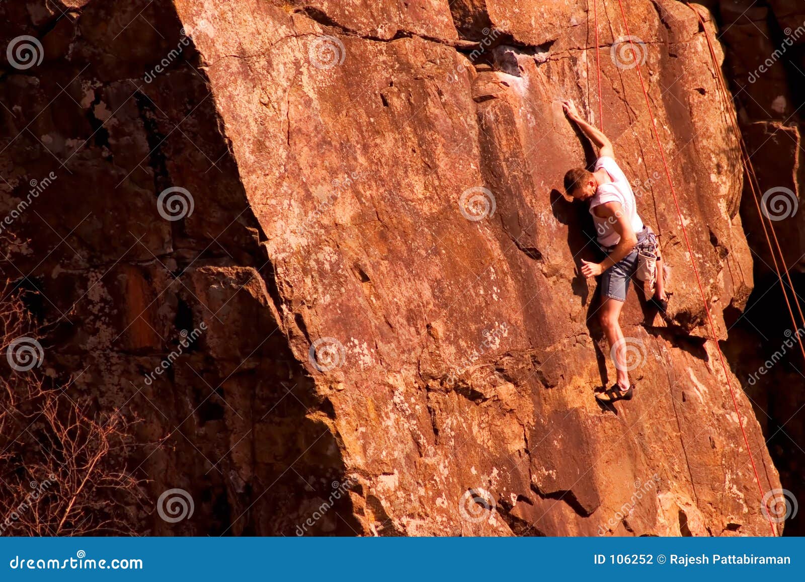 Rock Climber-1 stock photo. Image of grip, weekend, hang - 106252