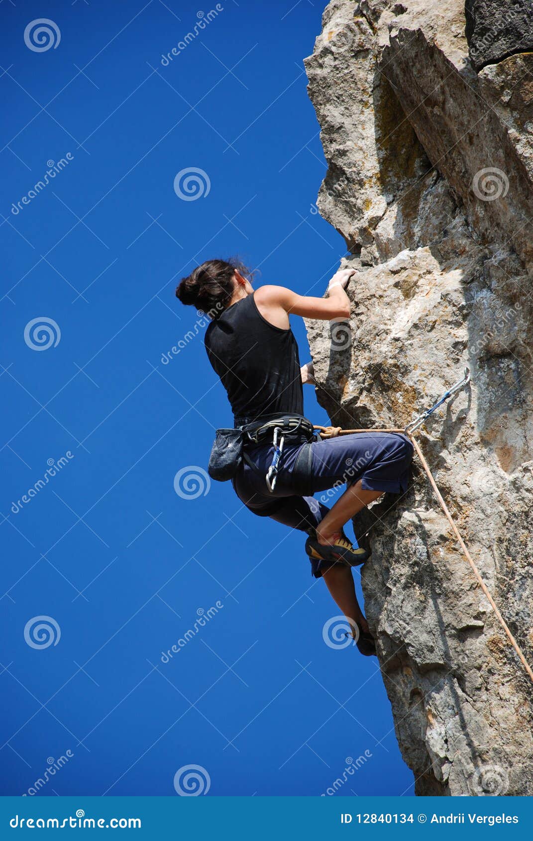 The rock-climber stock photo. Image of adventure, acrobat - 12840134