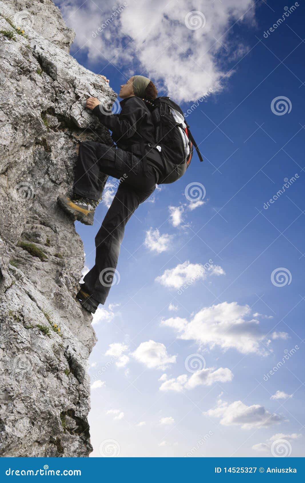 Rock climber stock image. Image of formations, landscape - 14525327