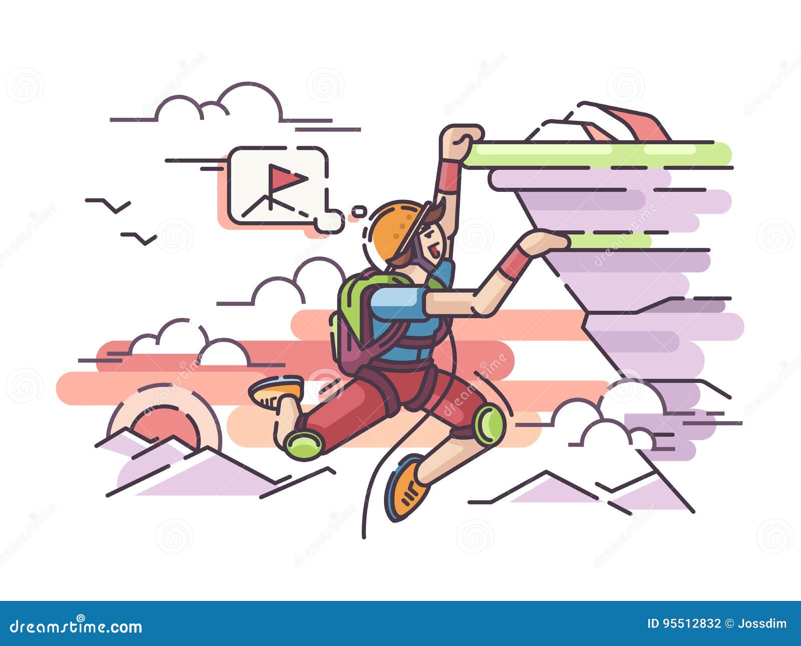 Man Hanging From A Cliff Royalty-Free Stock Photography | CartoonDealer ...