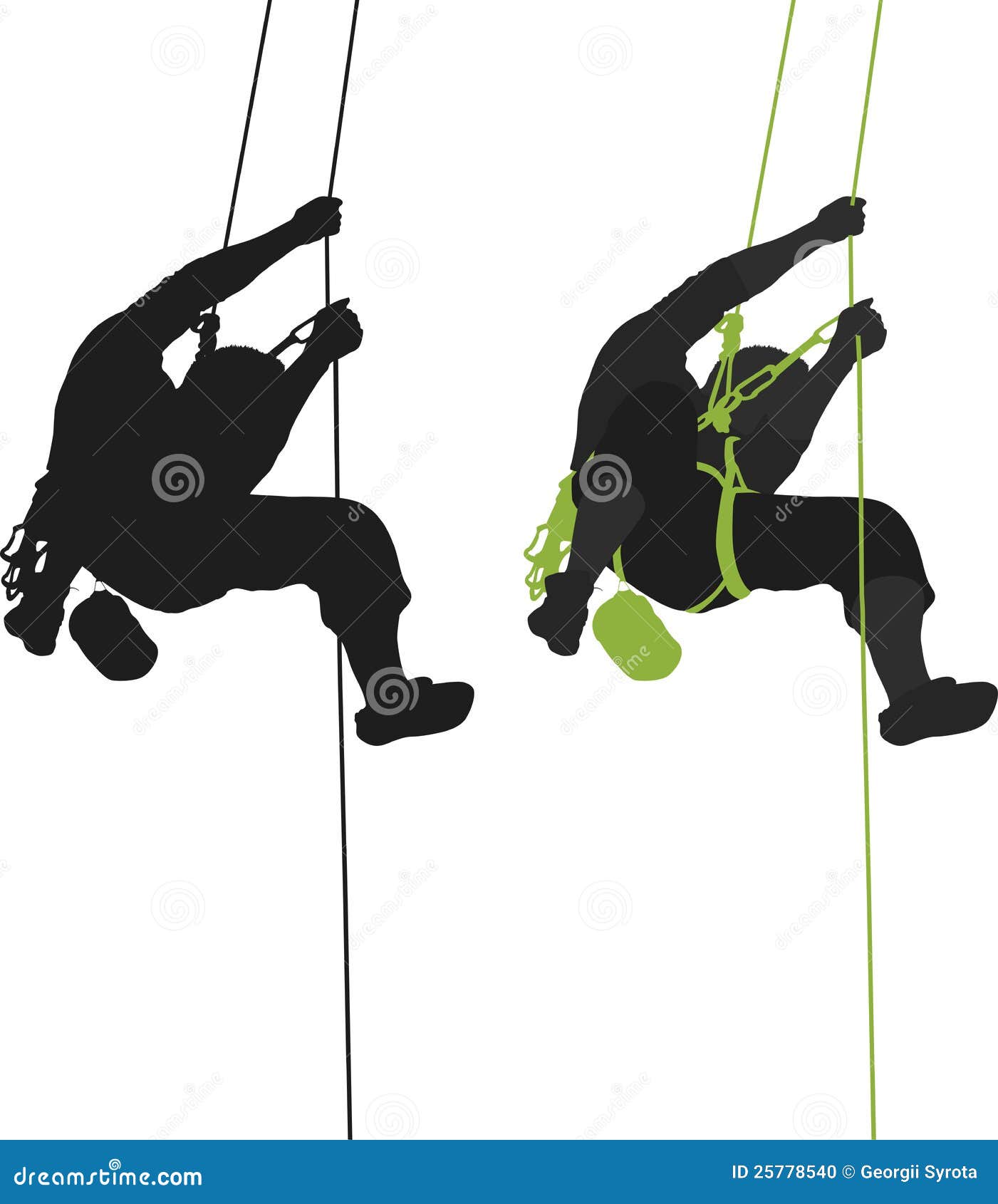 Boy Rock Climber Character, Cute Kid Climbing Wall On Ropes, Boy Doing ...