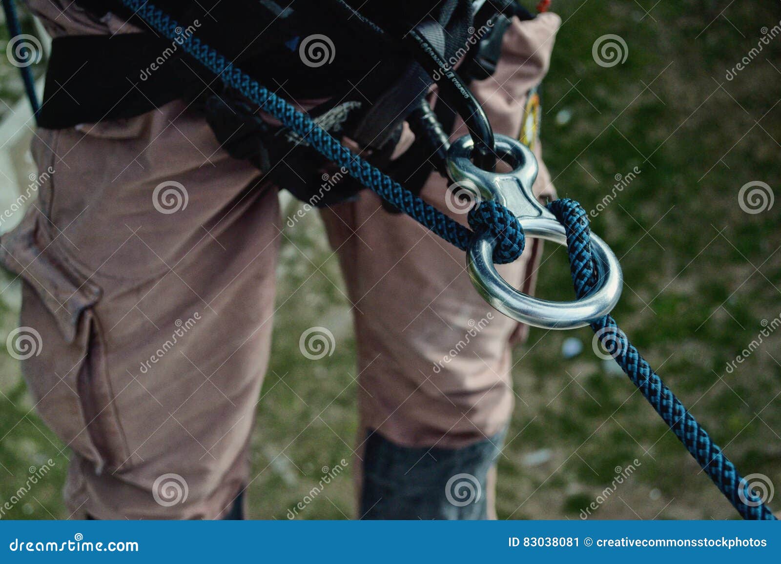Rock Climber With Rope Picture. Image: 83038081