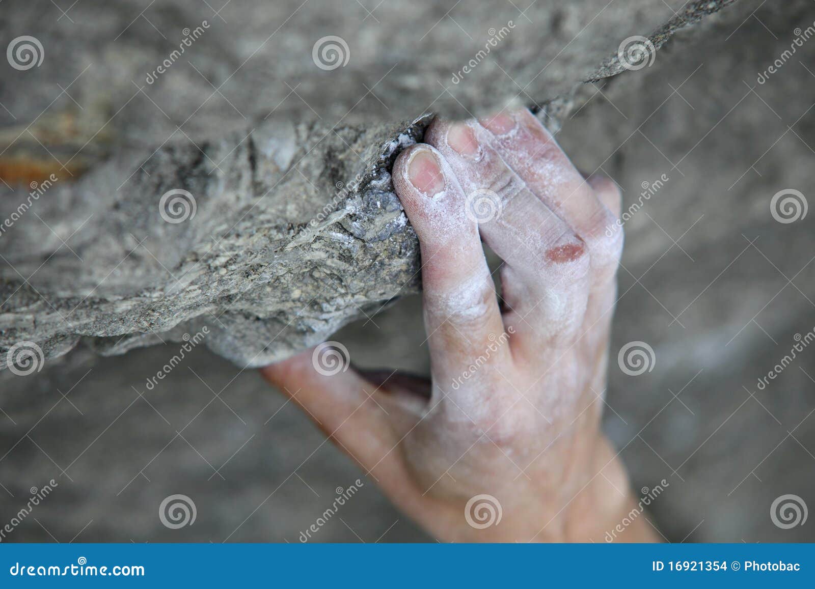 Rock Climber S Hand on Handhold Stock Photo - Image of athlete ...
