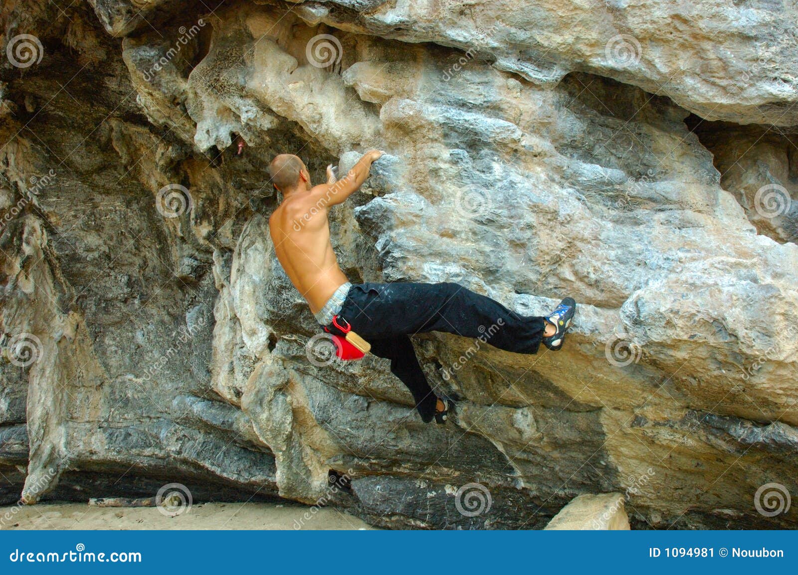 Rock Climbing stock image. Image of rock, climbing, thailand - 1094981