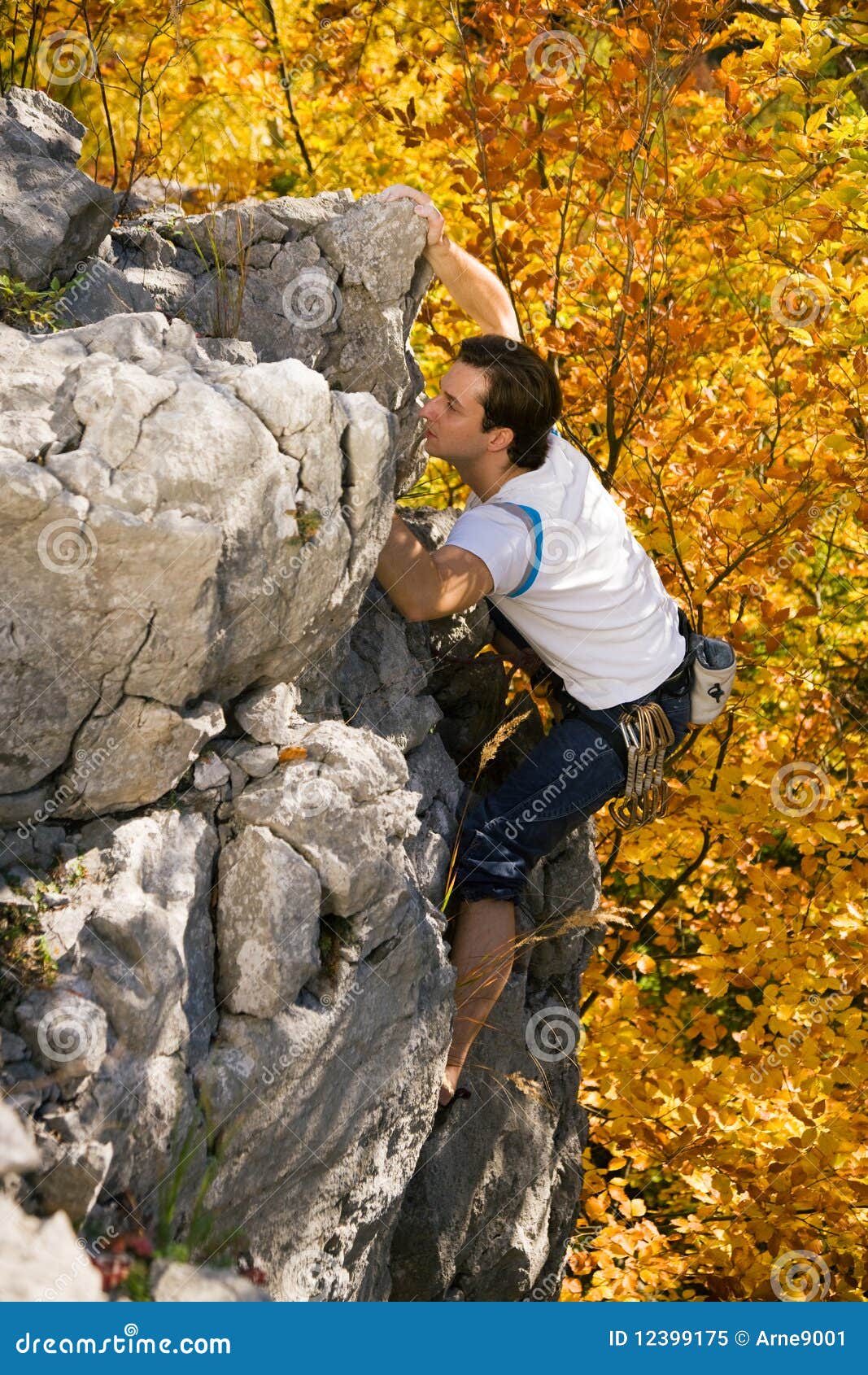 Rock Climbing stock image. Image of mountain, climbing - 12399175