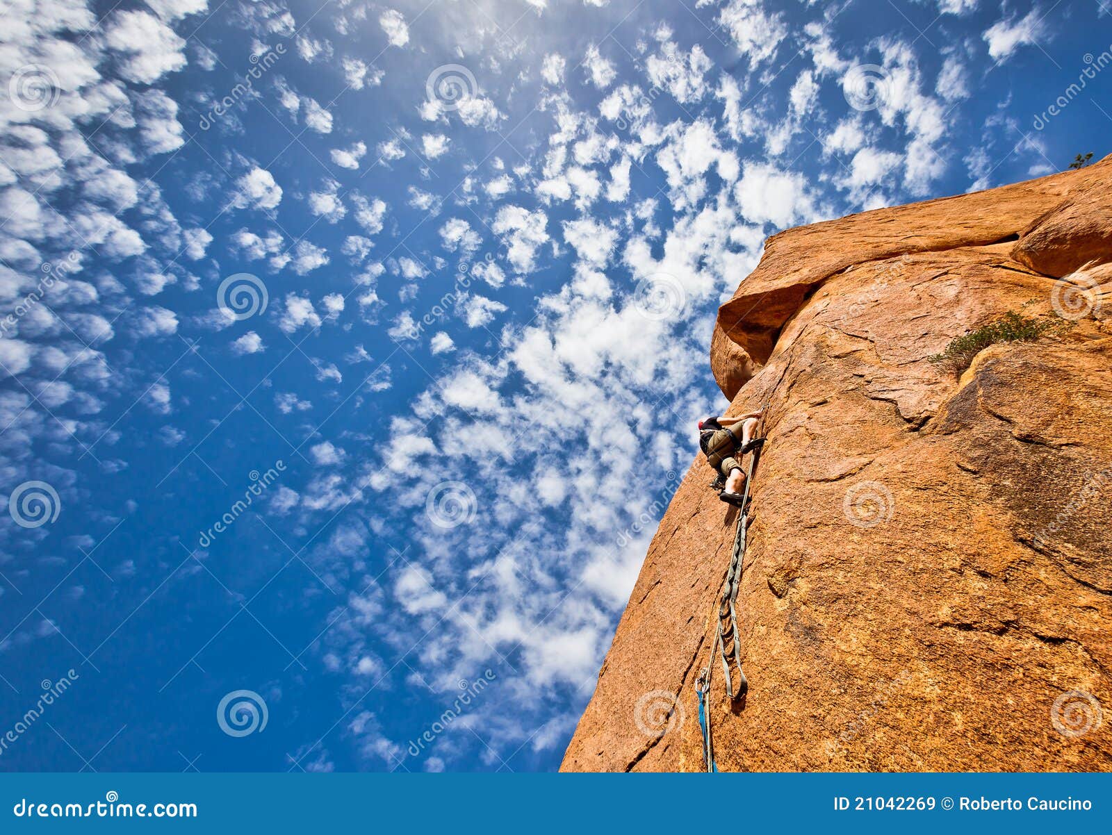Rock climbing stock image. Image of exploration, wall - 21042269