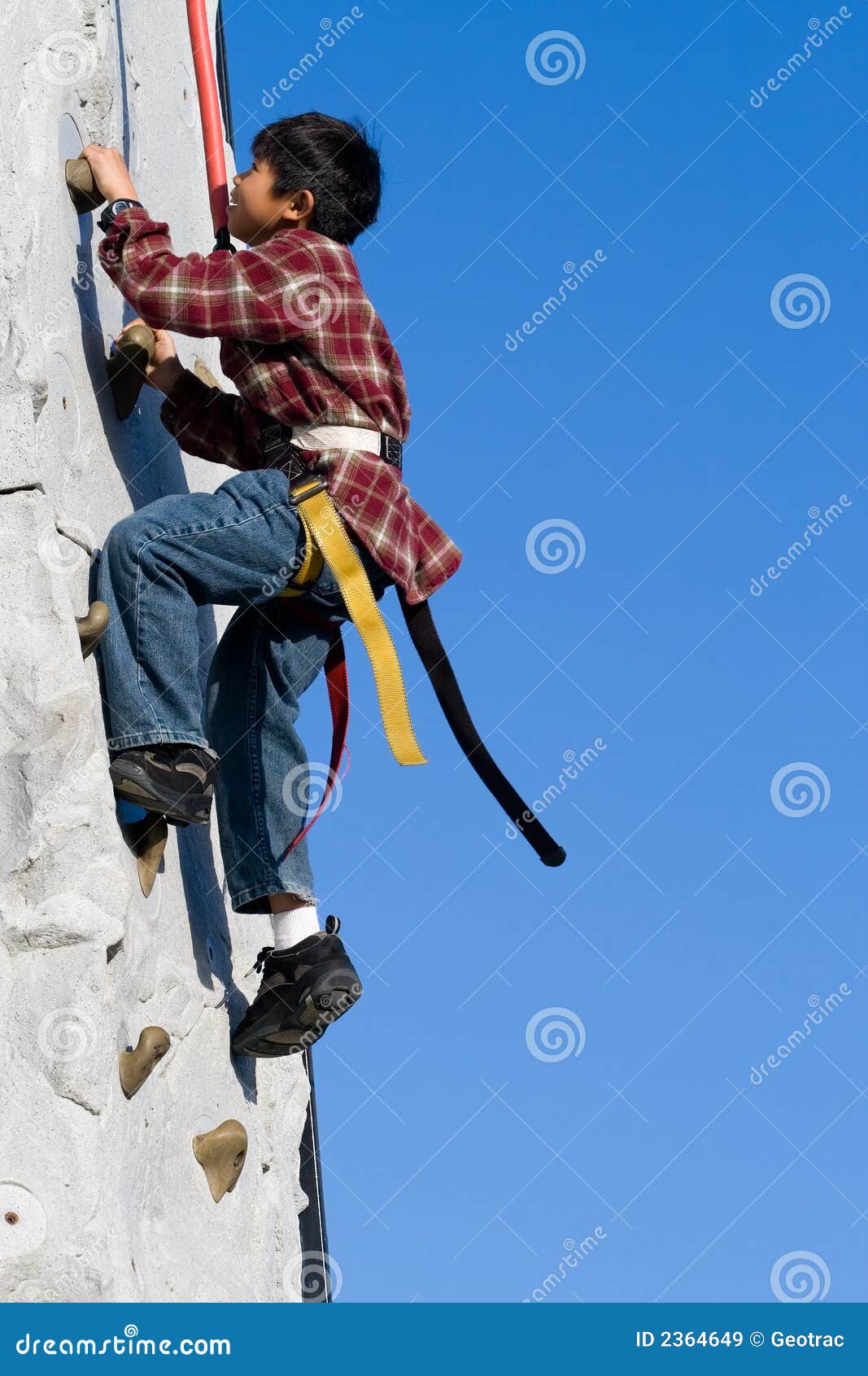 Rock Climbing stock image. Image of step, harness, activity - 2364649