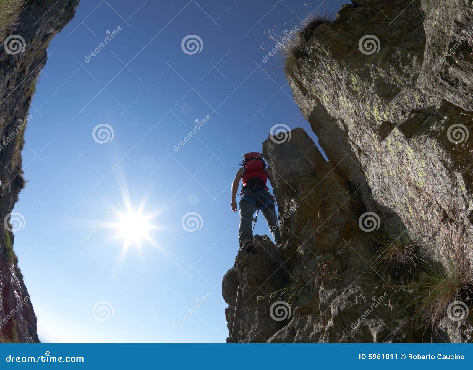 Rock-climbing stock image. Image of ridge, mountain, exploration - 5961011