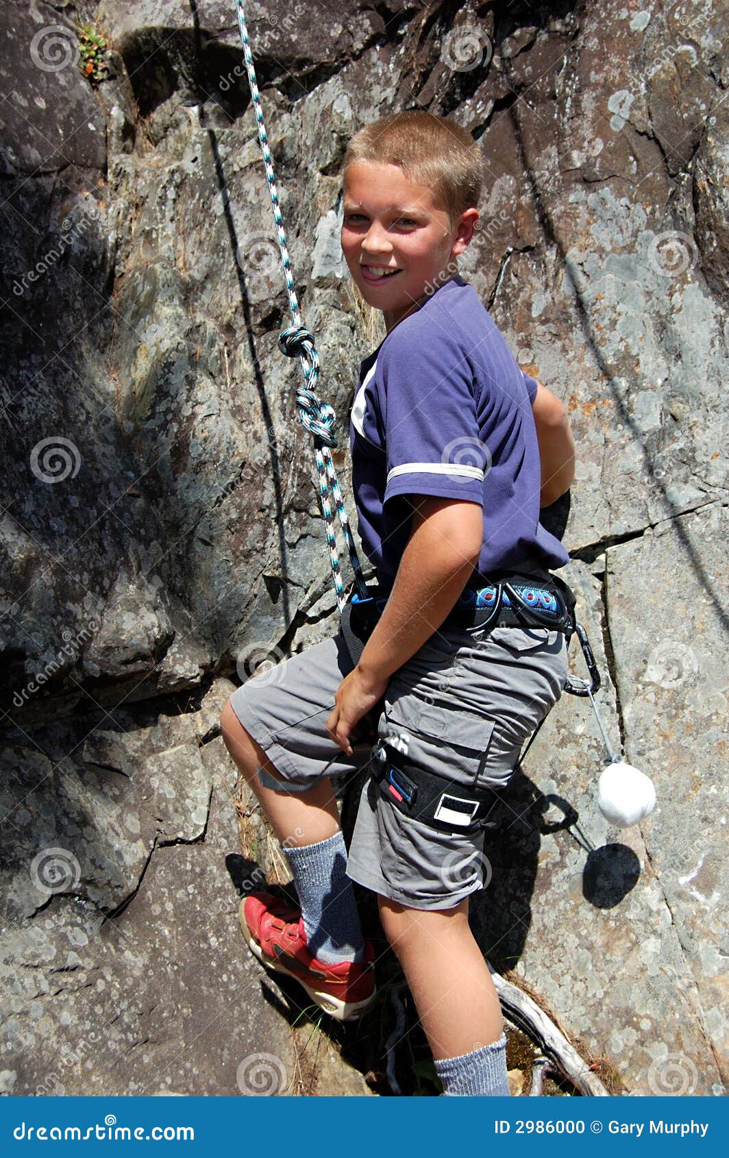 Rock Climbing boy stock photo. Image of challenge, activity - 2986000