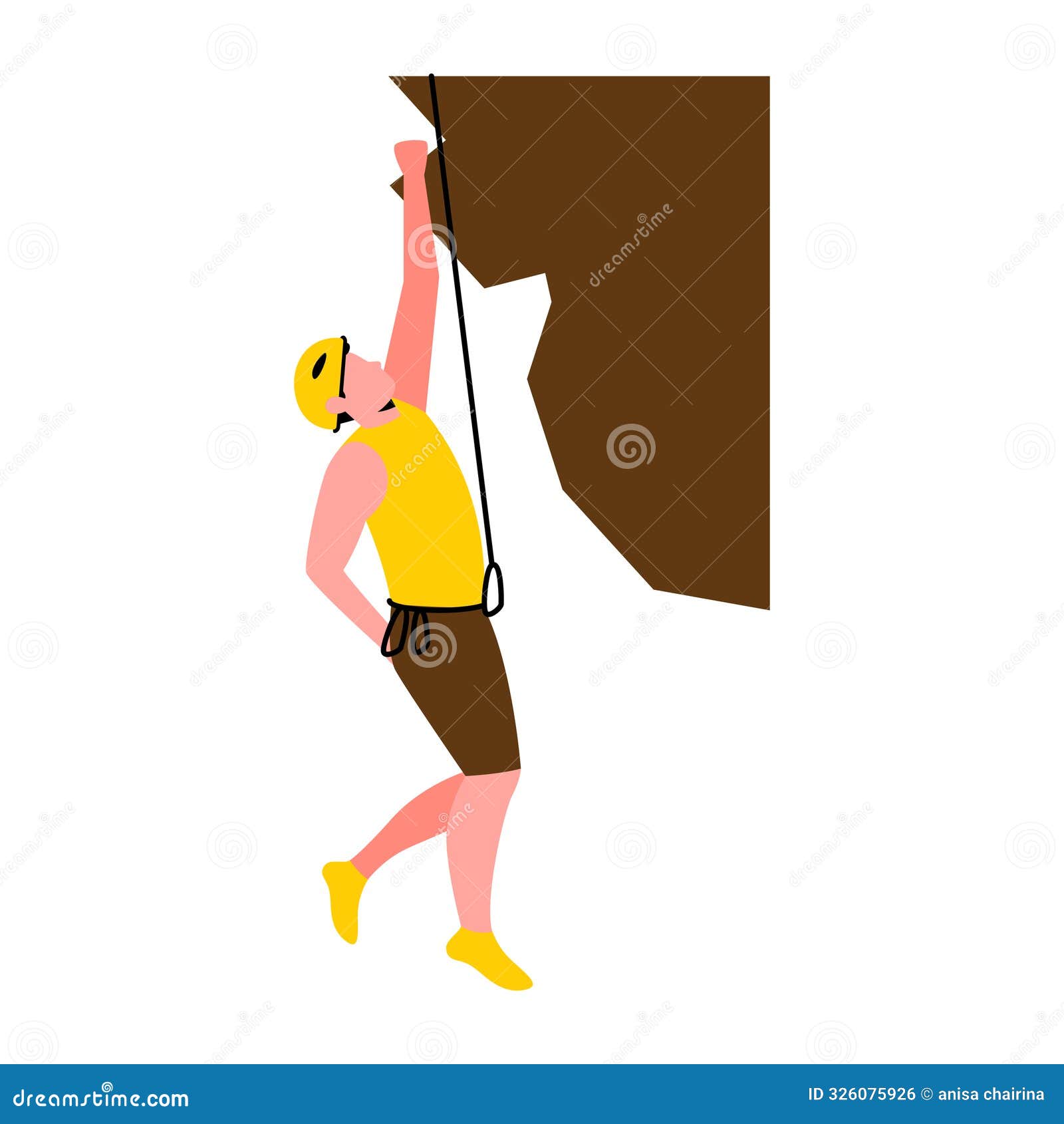 Rock Climbing Design Element Collection Stock Vector - Illustration of ...