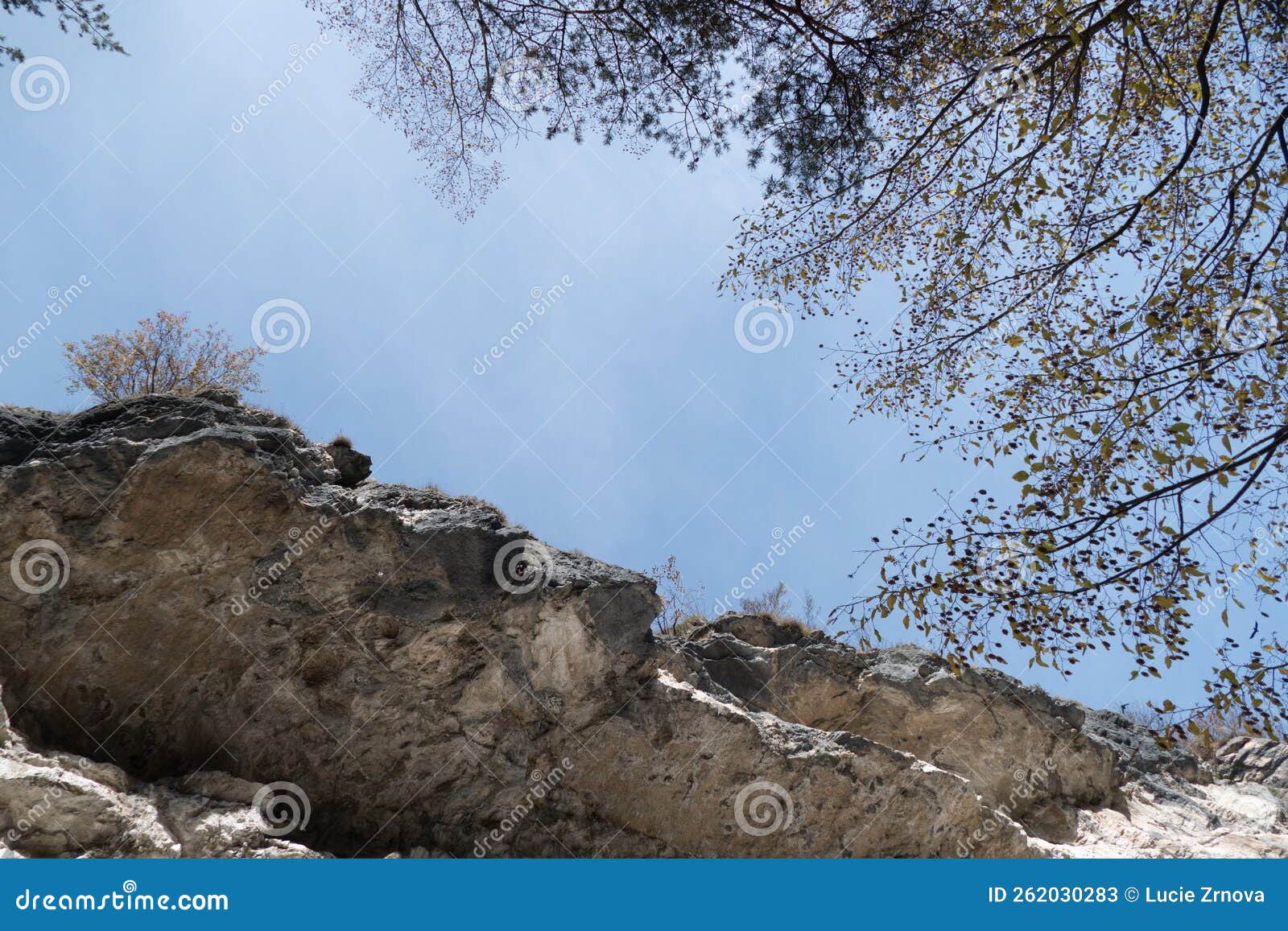 Rock Climbing Limestone Cliff in Dolomites Stock Image - Image of ...