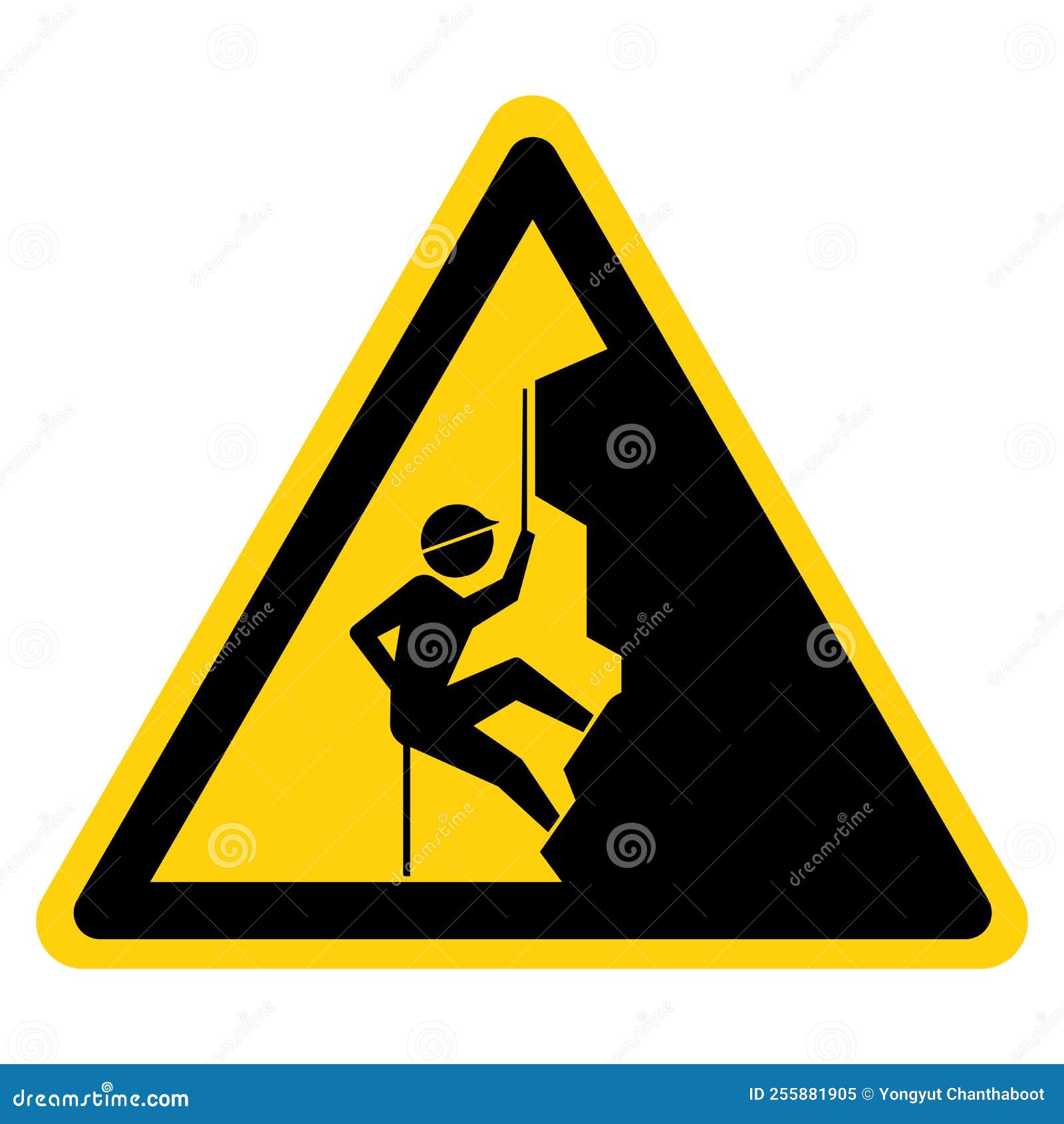 Rock Climbing Symbol Sign, Vector Illustration, Isolate on White ...