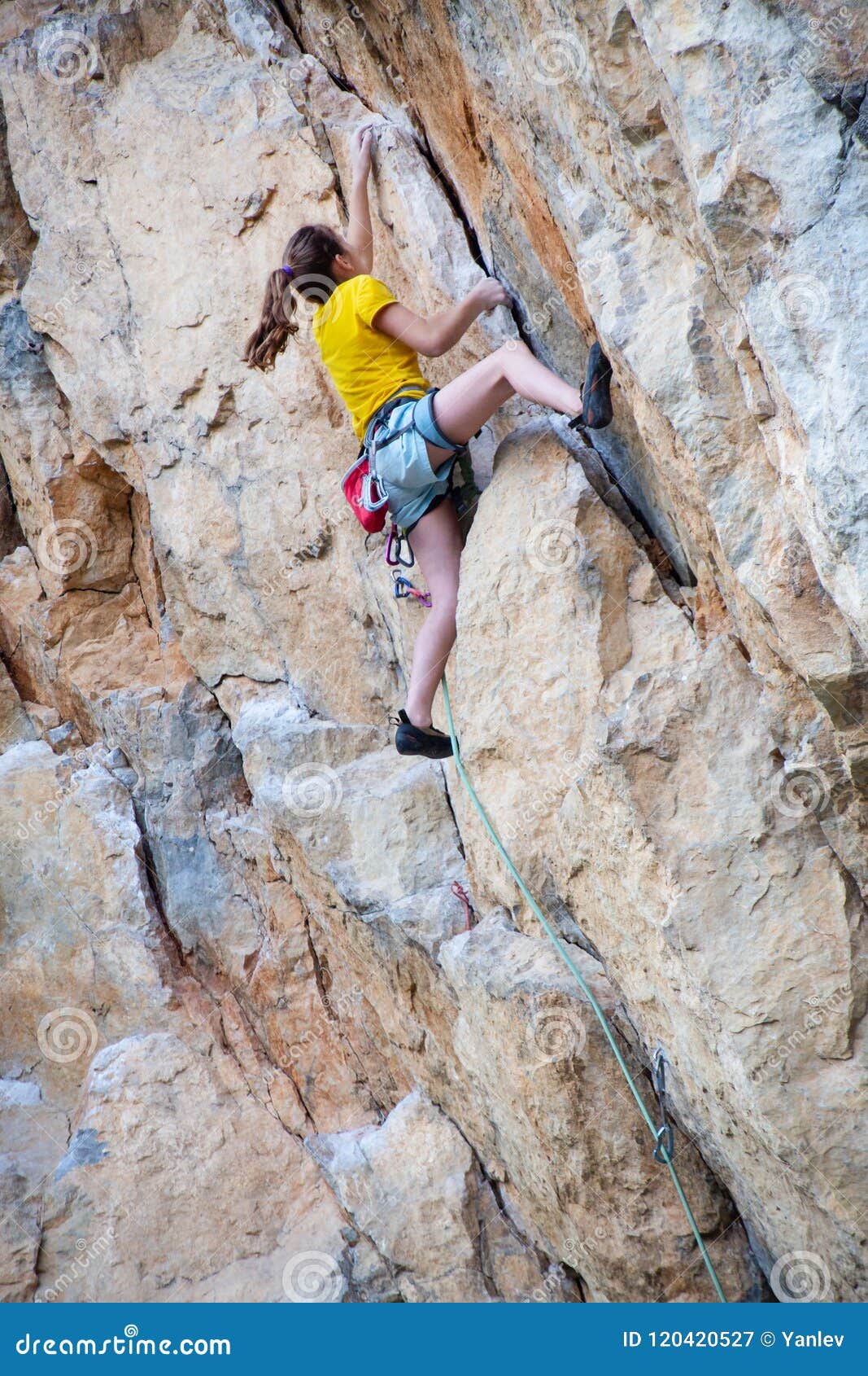 Rock Climbing Training stock image. Image of fitness - 120420527