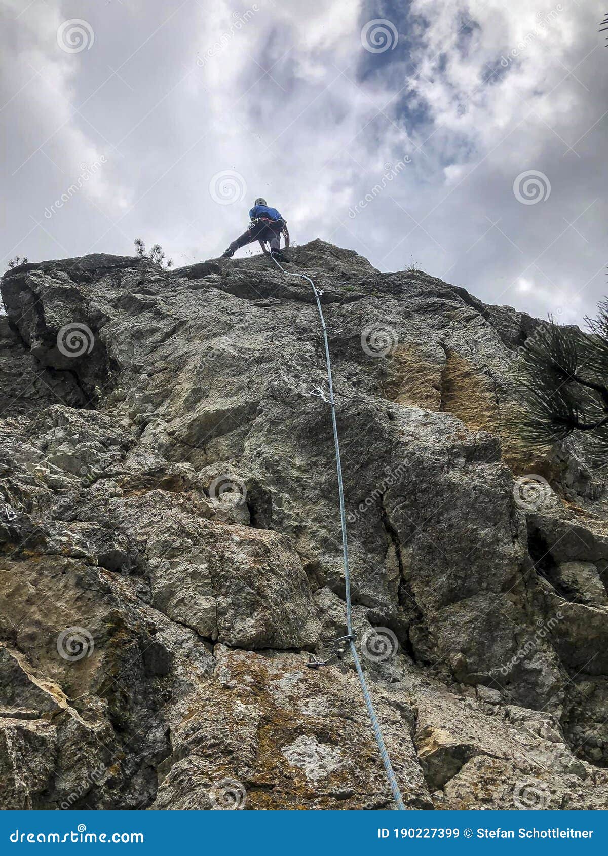 A rock for climbing up stock image. Image of mountain - 190227399