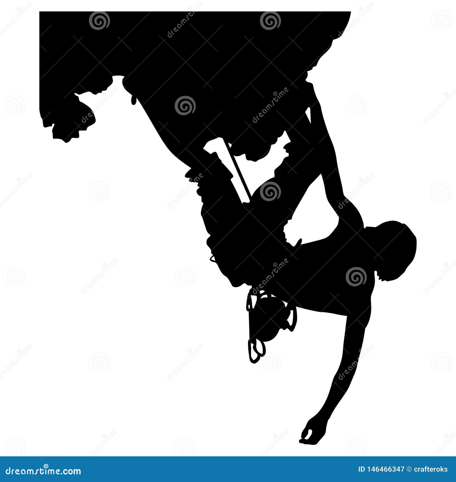 Rock Climbing Vector Silhouettes Hand Drawn, Vector, Eps, Logo, Icon ...