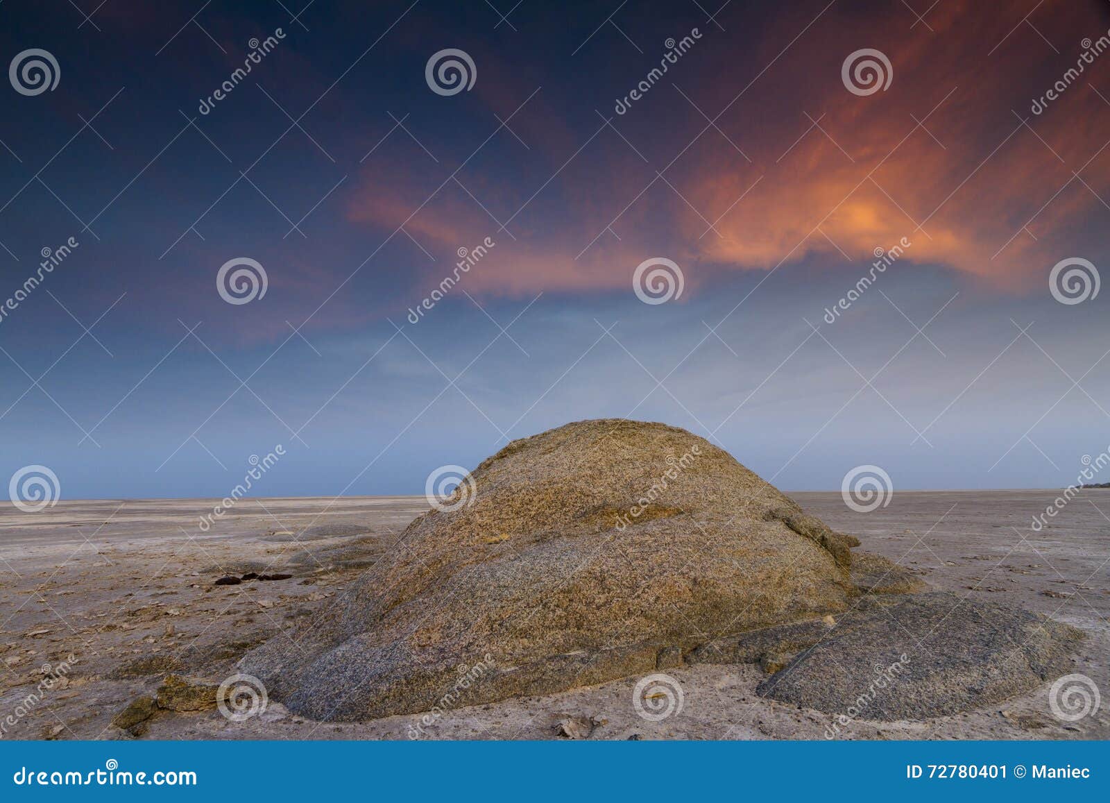 Rock and Cloud. stock image. Image of kalahari, sunset - 72780401