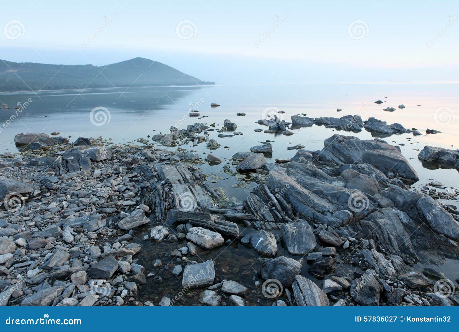 Rock coast, Lake Baikal stock image. Image of siberia - 57836027
