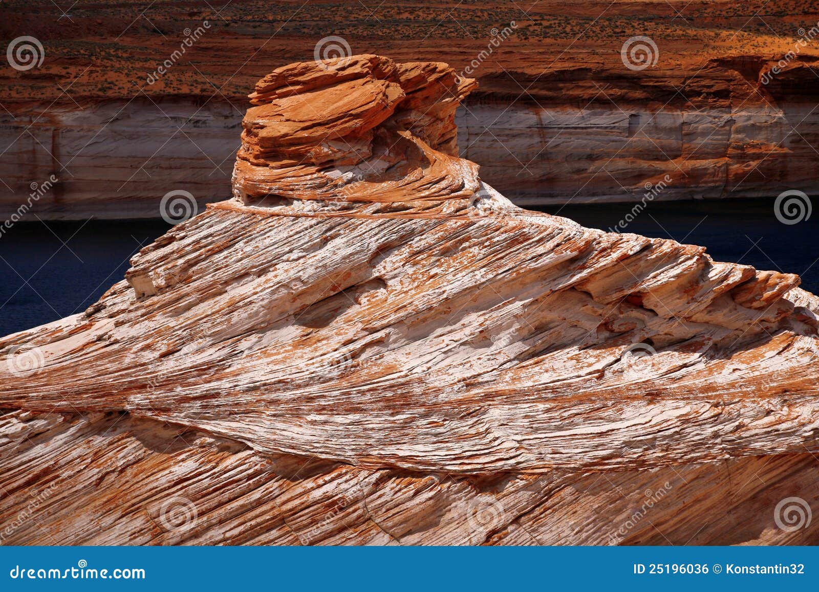 Rock at Colorado river stock photo. Image of color, horizon - 25196036