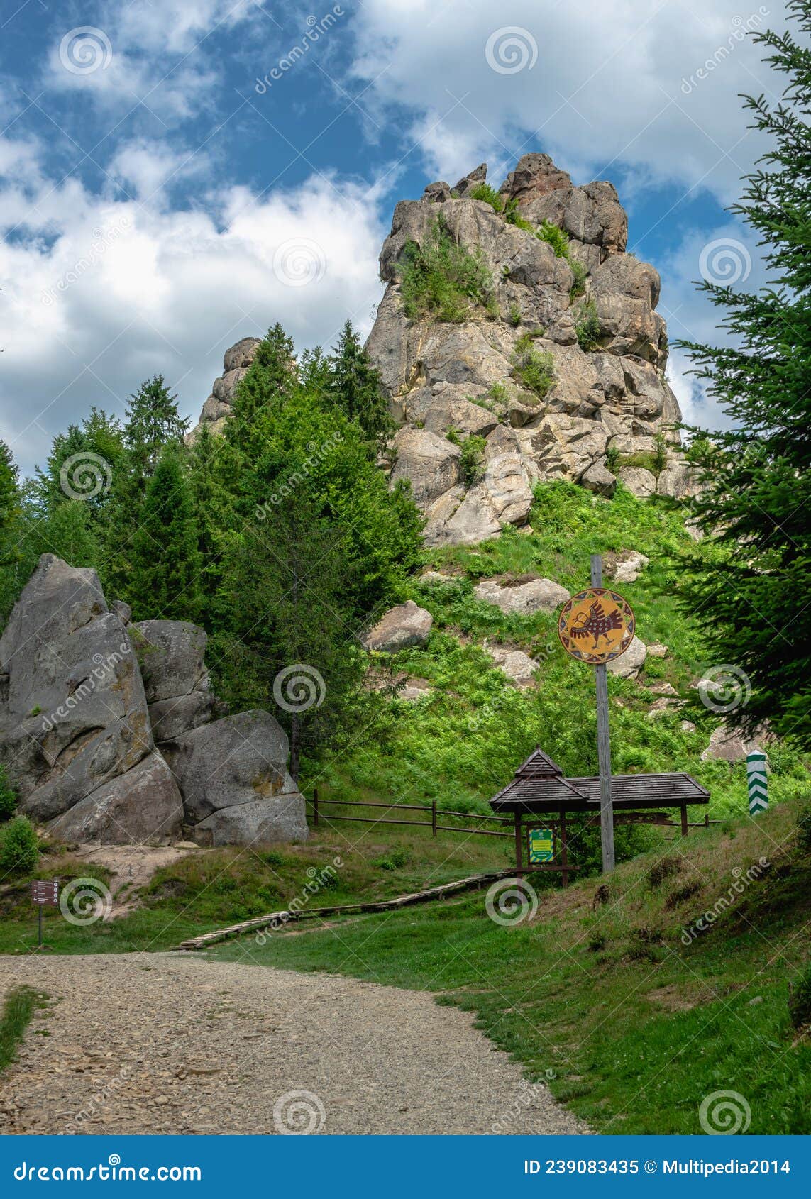 The Rock Complex of Tustan in Ukraine Stock Image - Image of cliffside ...