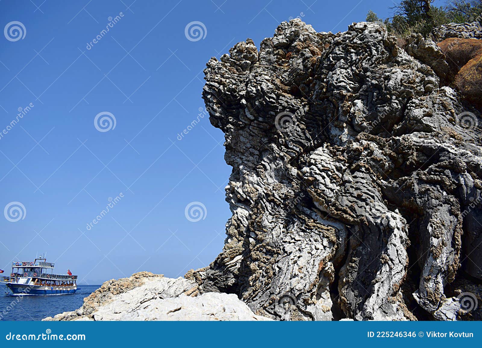 A Rock Composed of Sedimentary Rocks with Traces of Weathering Stock ...