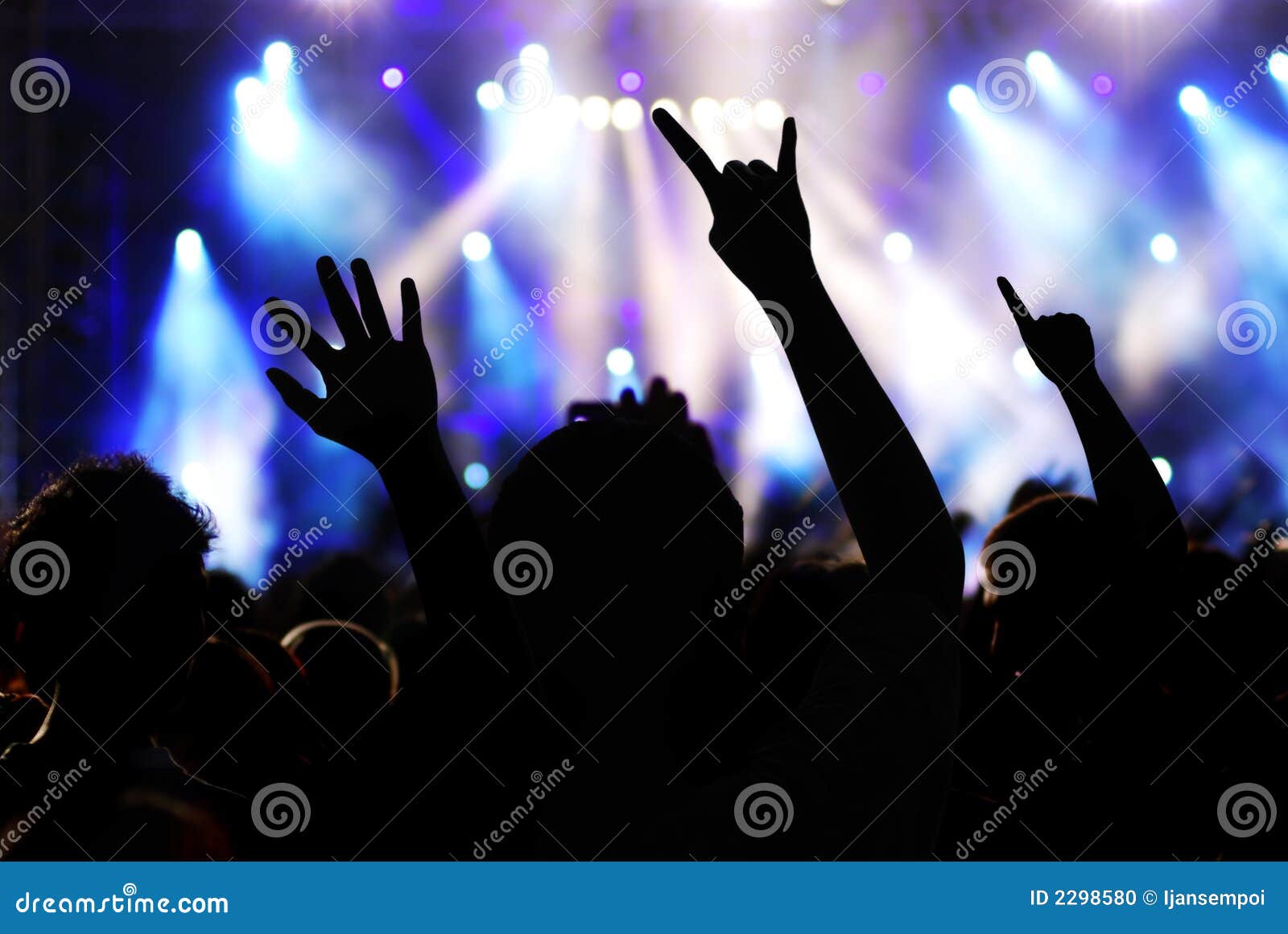 Rock concert stock photo. Image of disco, night, audience - 2298580