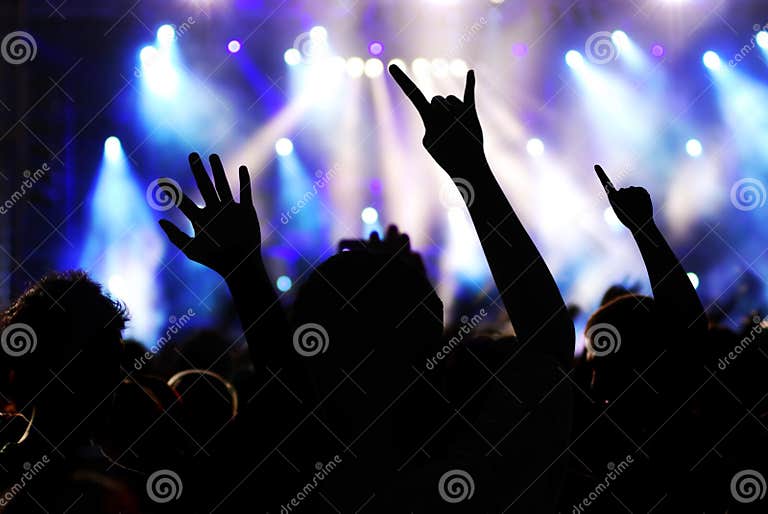Rock concert stock photo. Image of disco, night, audience - 2298580