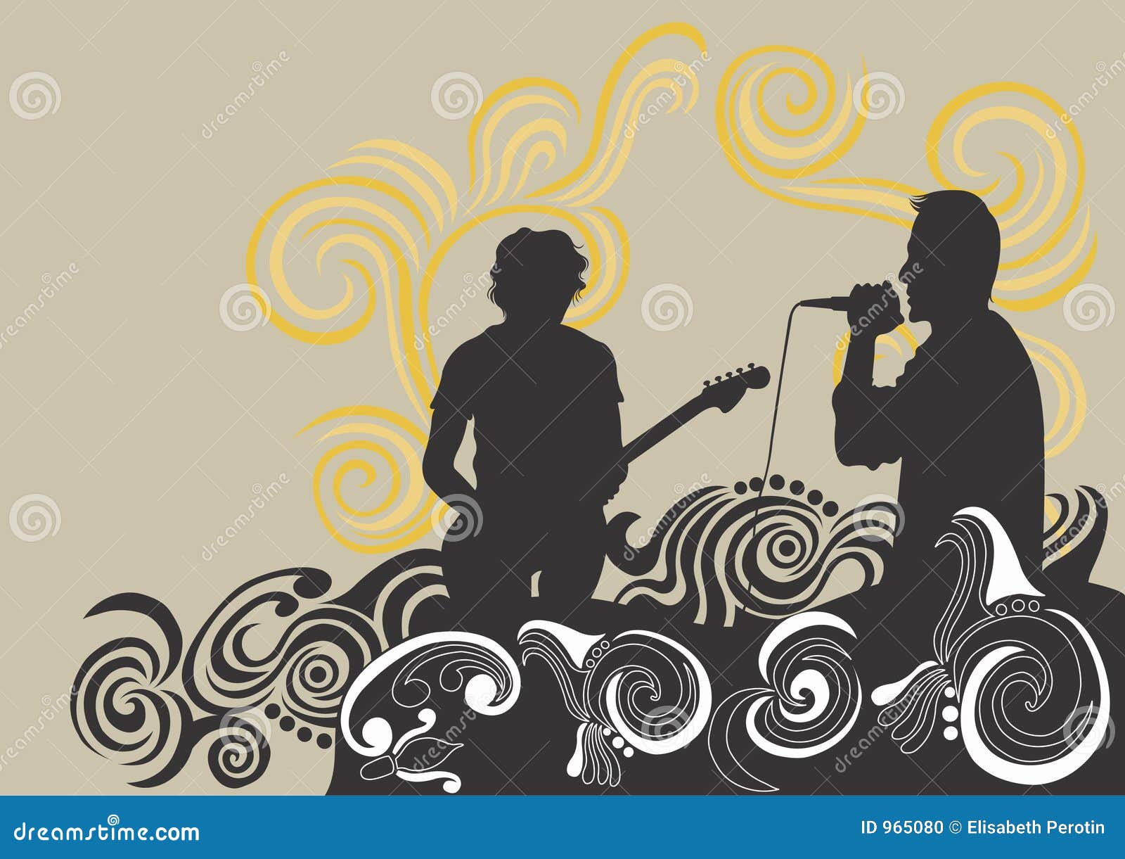 Rock concert stock vector. Illustration of stylish, rock - 965080