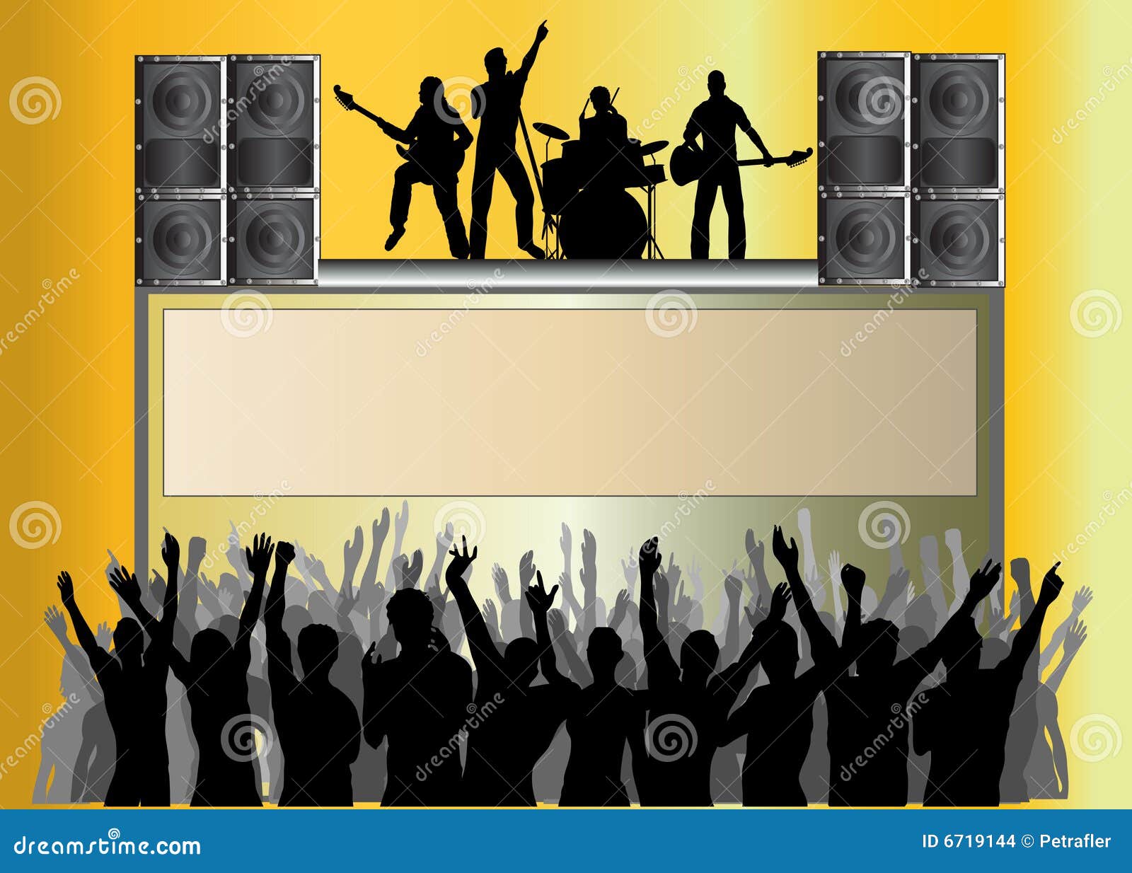 Rock Concert Background stock vector. Illustration of engineer - 6719144