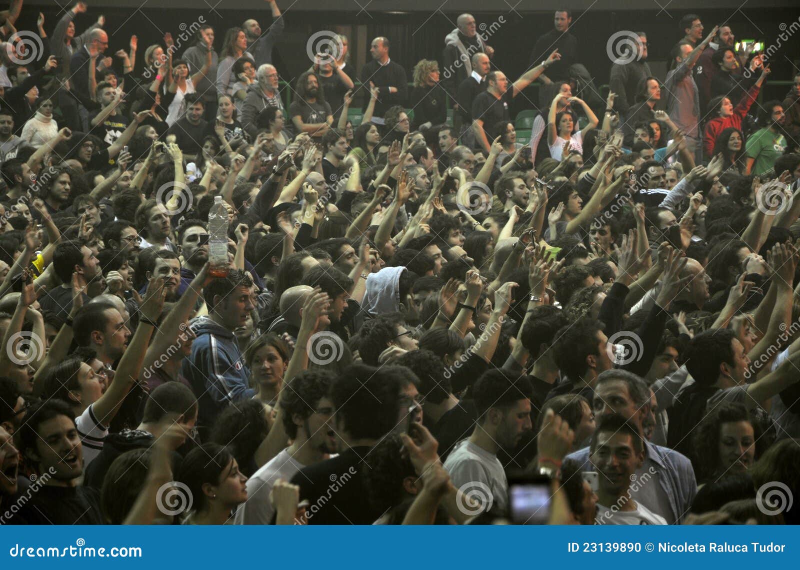 Rock concert fans in Italy editorial image. Image of concert - 23139890