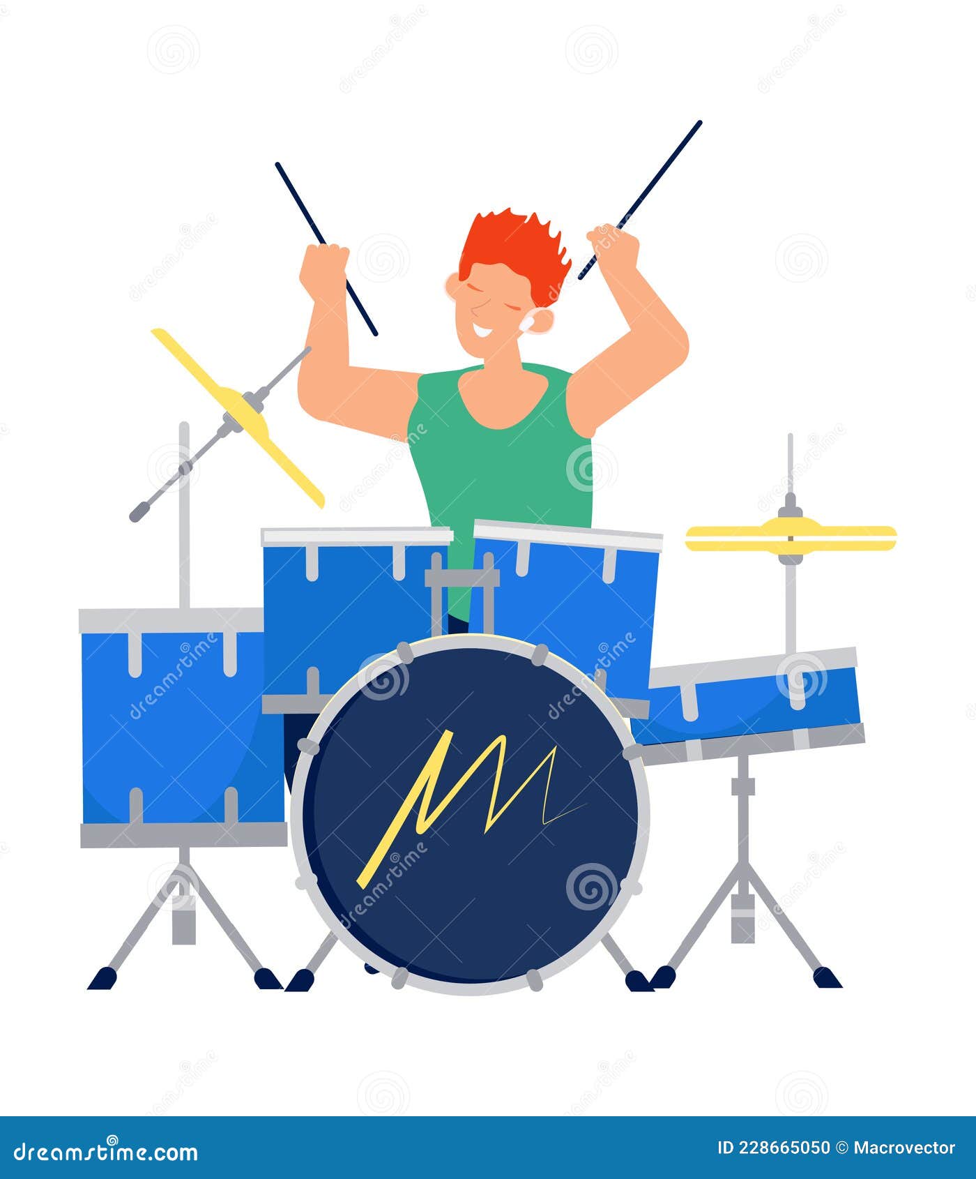 Rock Concert Illustration stock vector. Illustration of profession ...