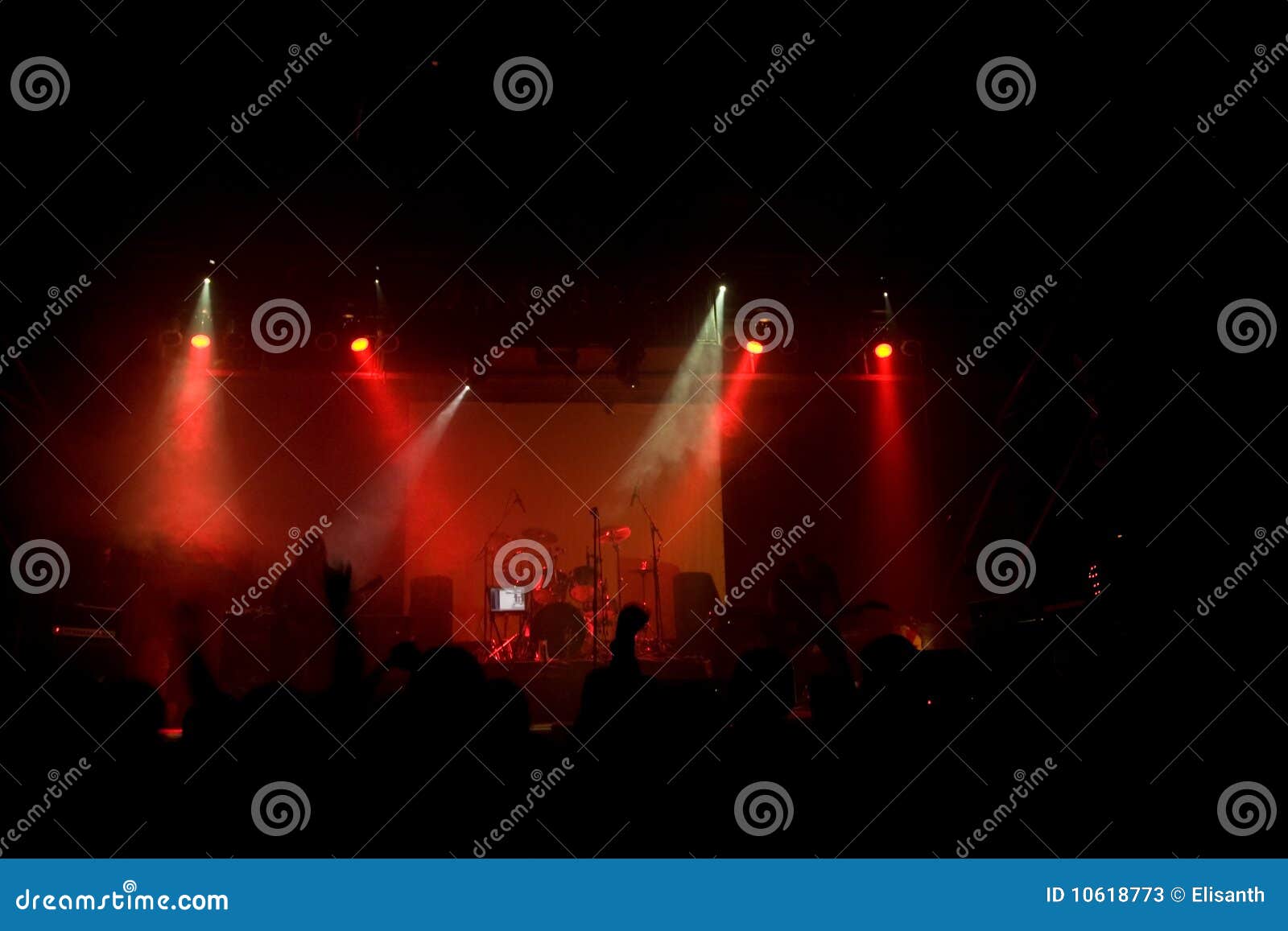 Rock Concert with Laser Show Stock Image - Image of club, nightlife ...