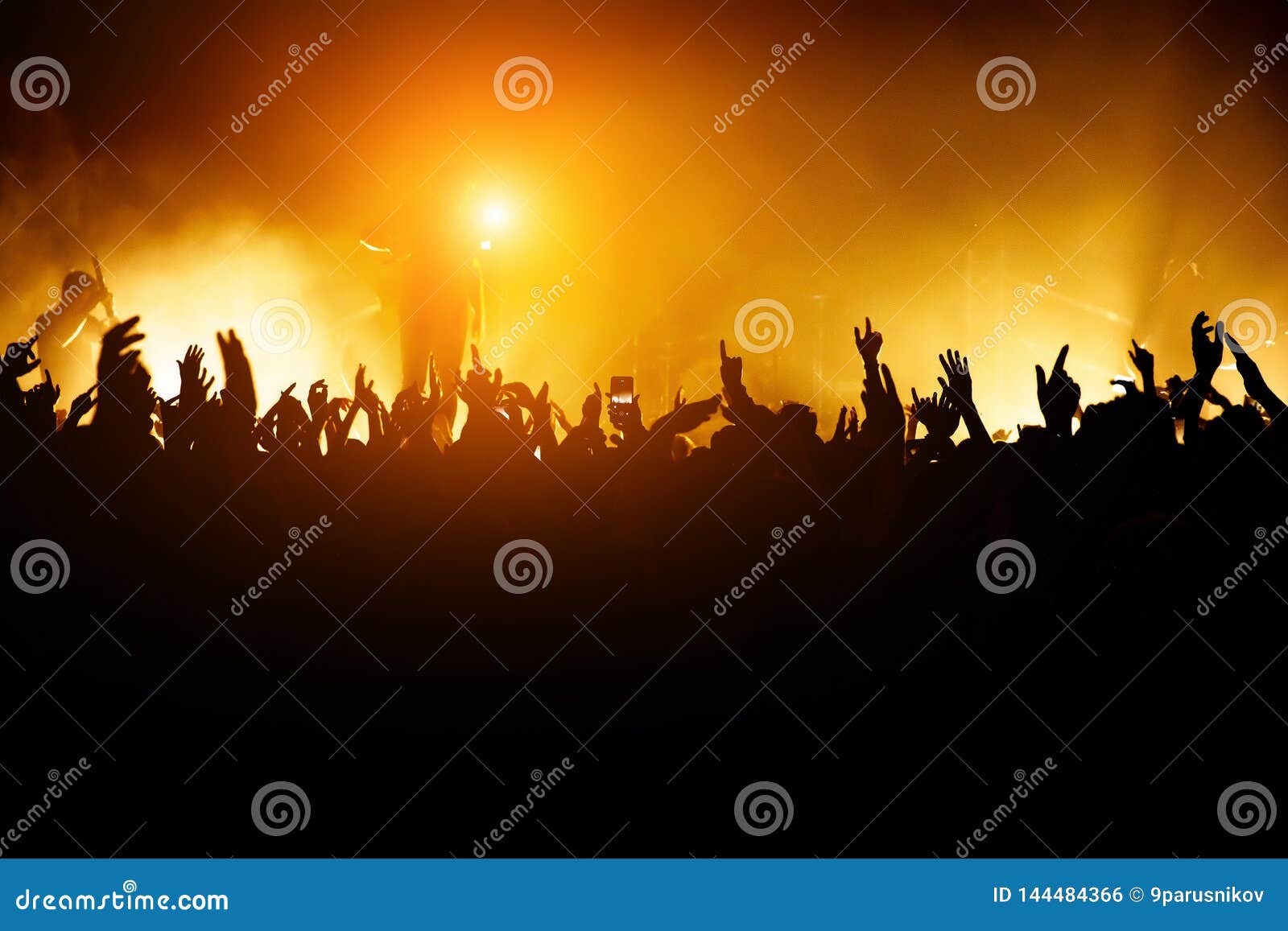 Rock Concert. Leader on the Stage Stock Photo - Image of happy, club ...