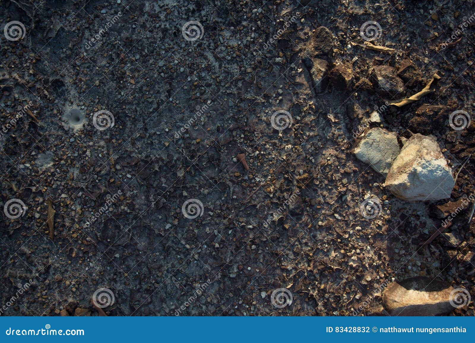 Rock crevice on the ground stock photo. Image of textured - 83428832