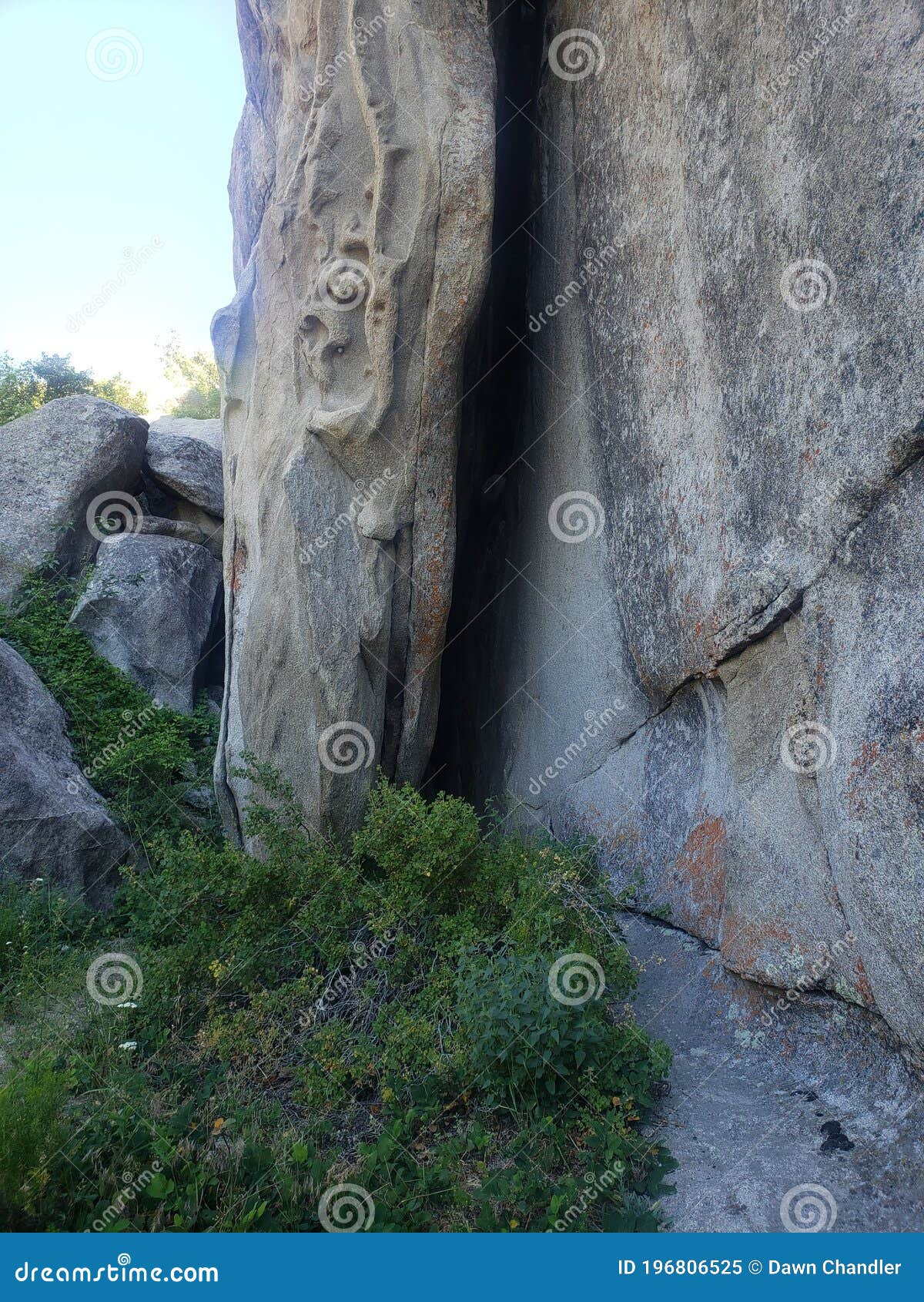 Rock crevices and cracks stock image. Image of wood - 196806525